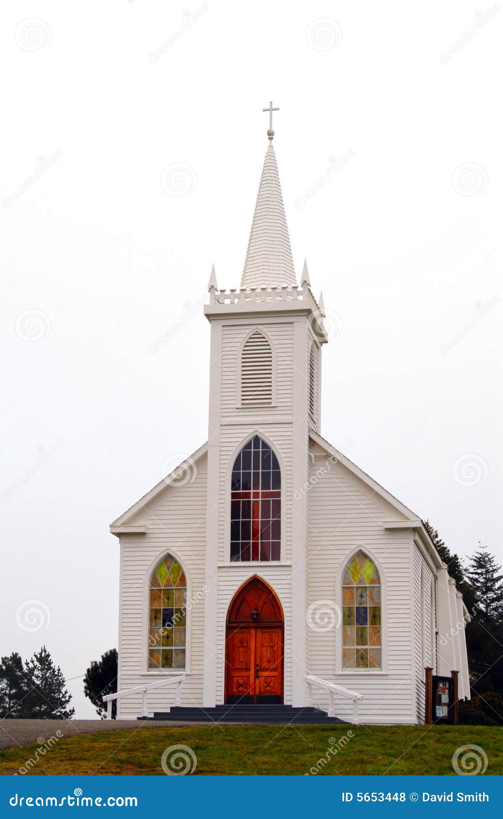 Old Quaint Church in a Rustic Setting Stock Photo - Image of grass ...