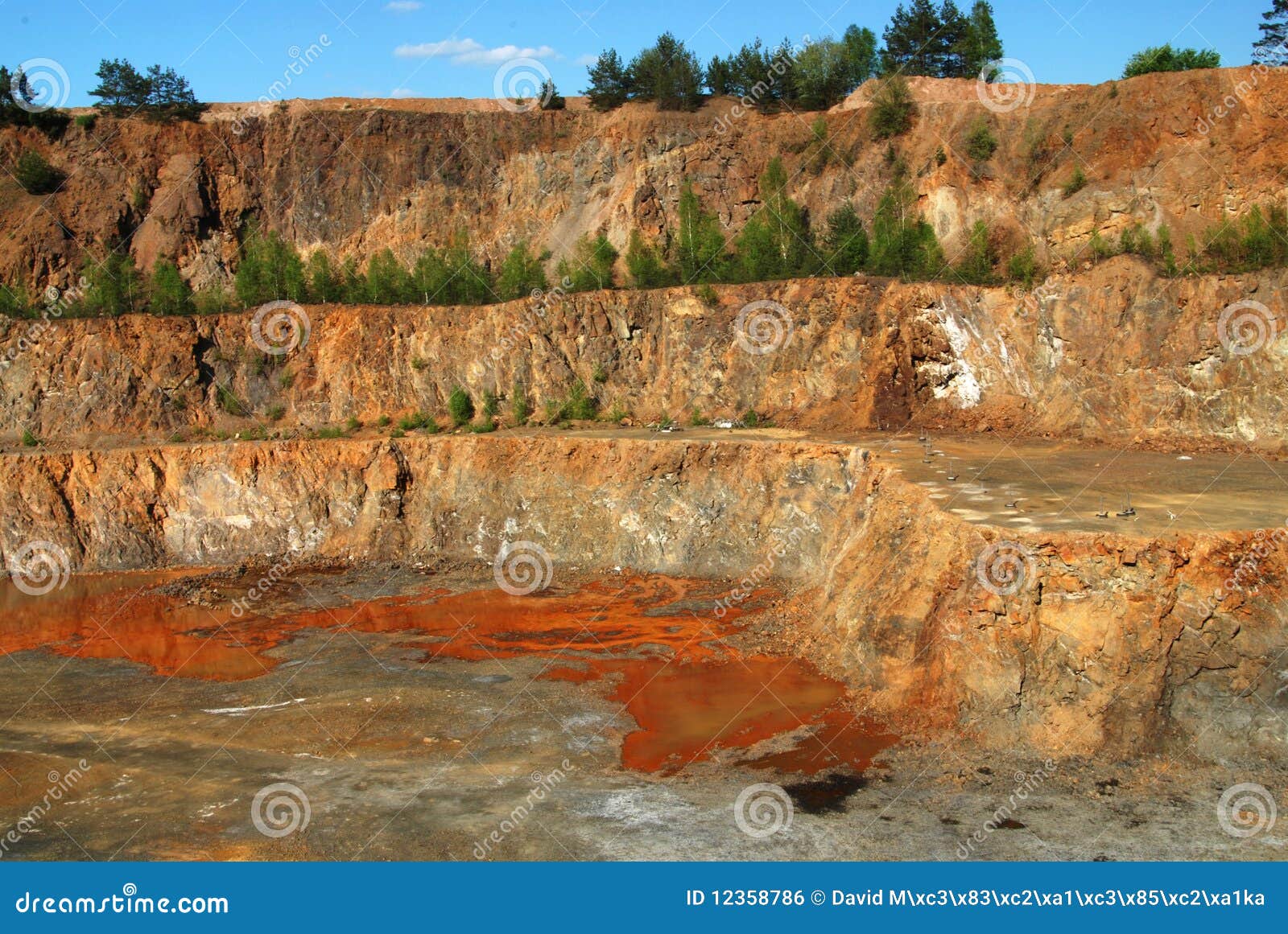 Old quarry stock photo. Image of surface, rock, pribram - 12358786