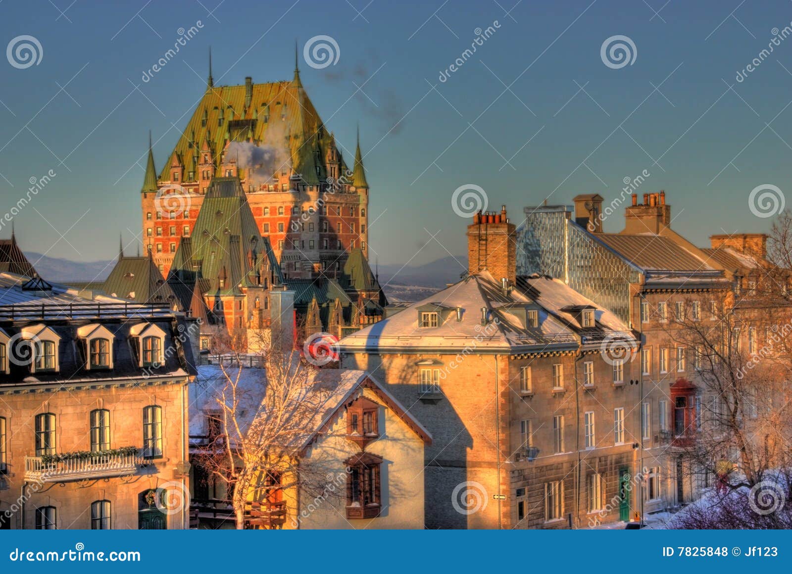 Old Quebec stock photo. Image of chateau, urban, town - 7825848