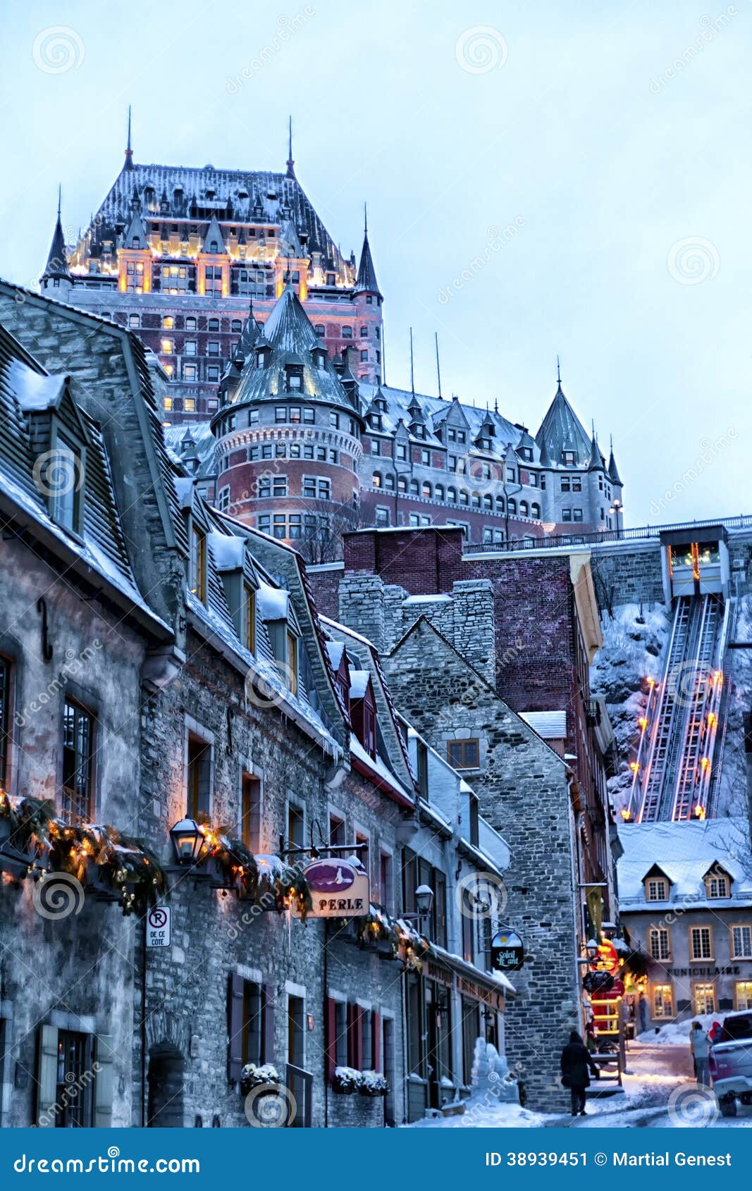 Old Quebec City editorial photo. Image of stone, hotel - 38939451
