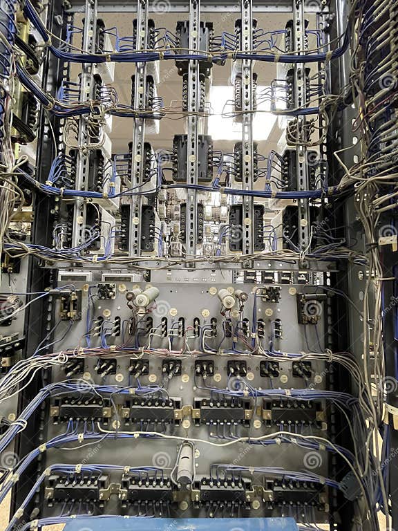 Old Rack with Electrical Equipment Stock Photo - Image of rack ...