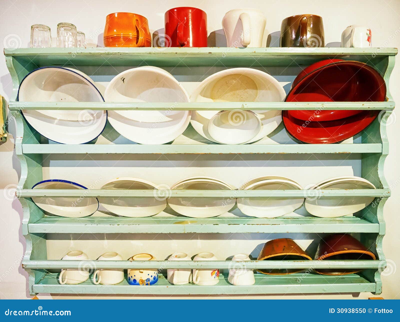 Old rack stock photo. Image of vintage, pots, racks, indoor - 30938550