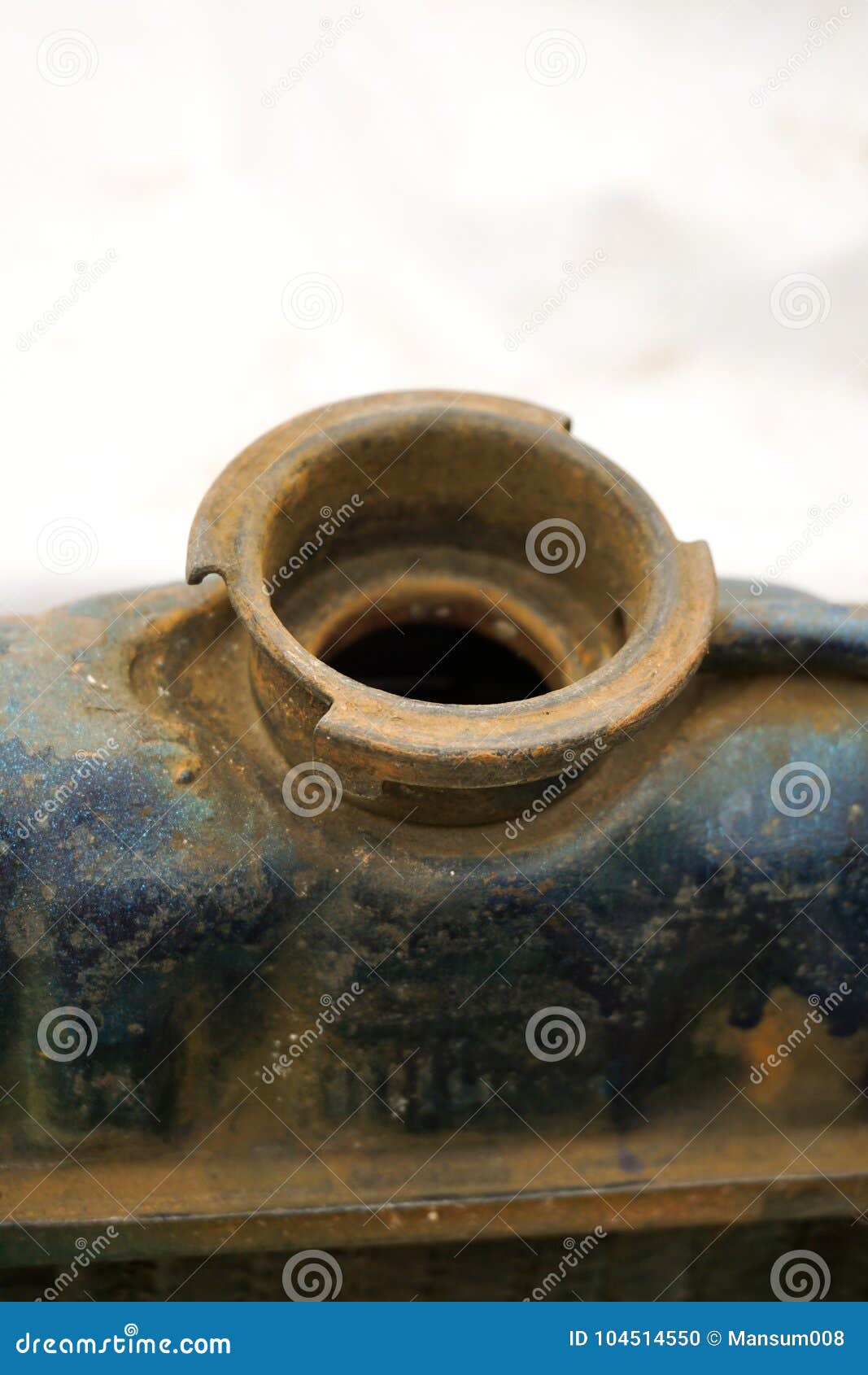 Old Radiator Cap Under the Hood of the Car Stock Photo - Image of ...