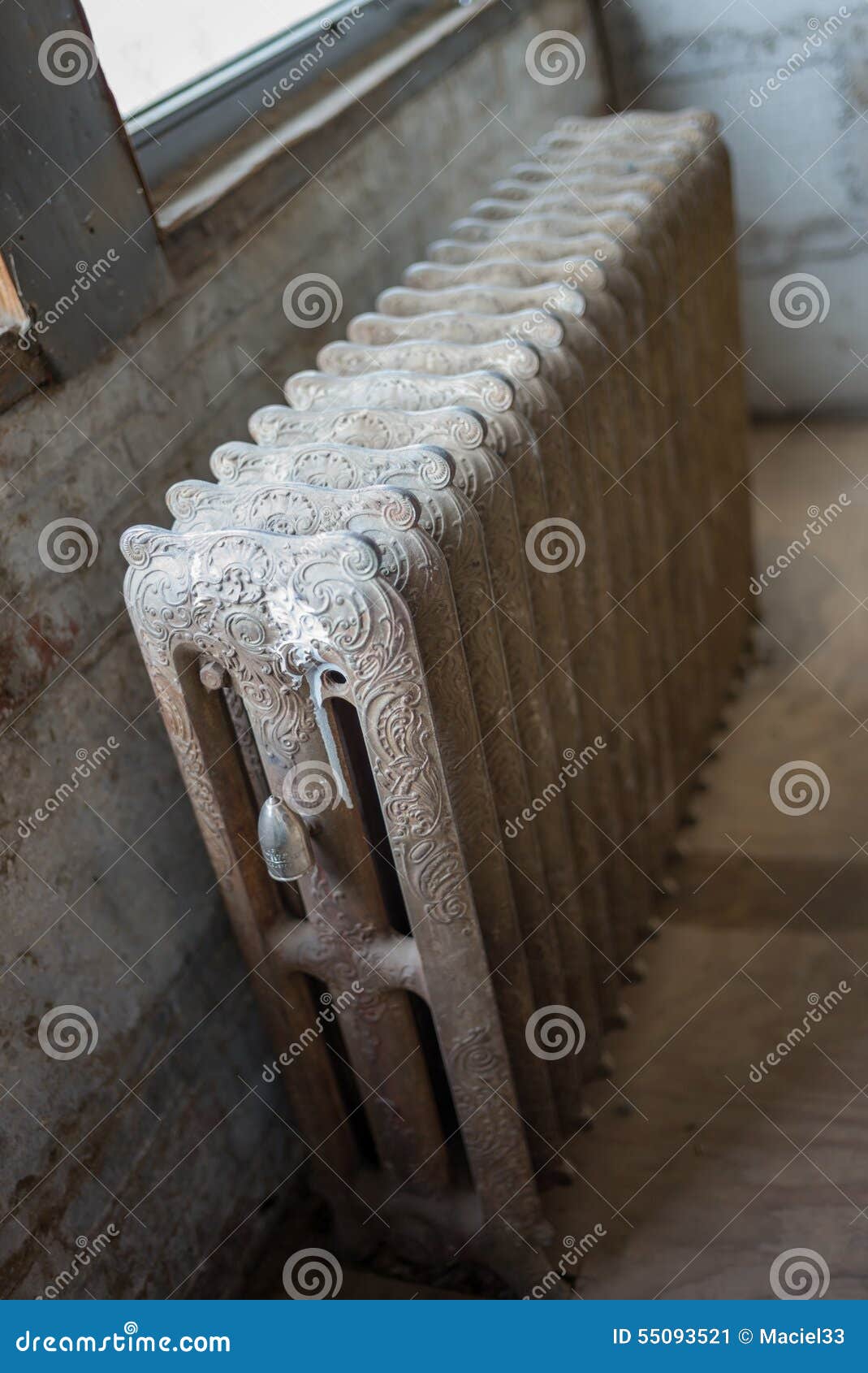 Old Radiator in Loft Building Stock Image - Image of grunge, abandoned ...