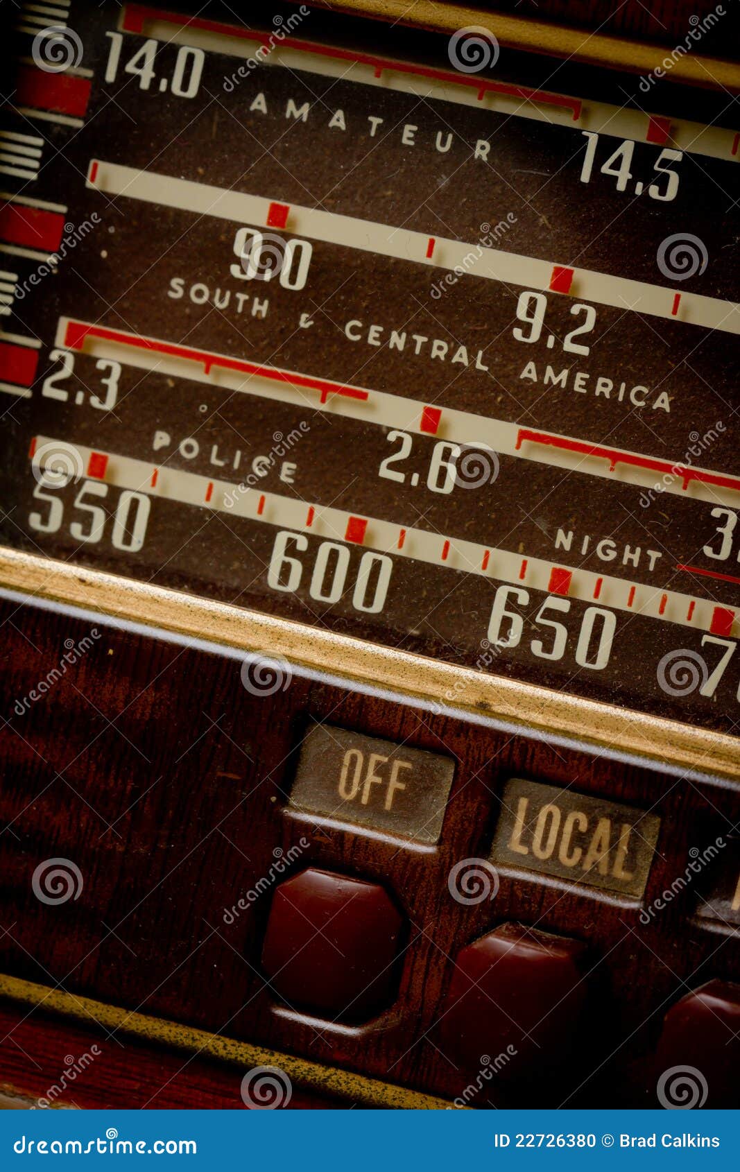 Old radio stock photo. Image of radio, stations, broadcast - 22726380