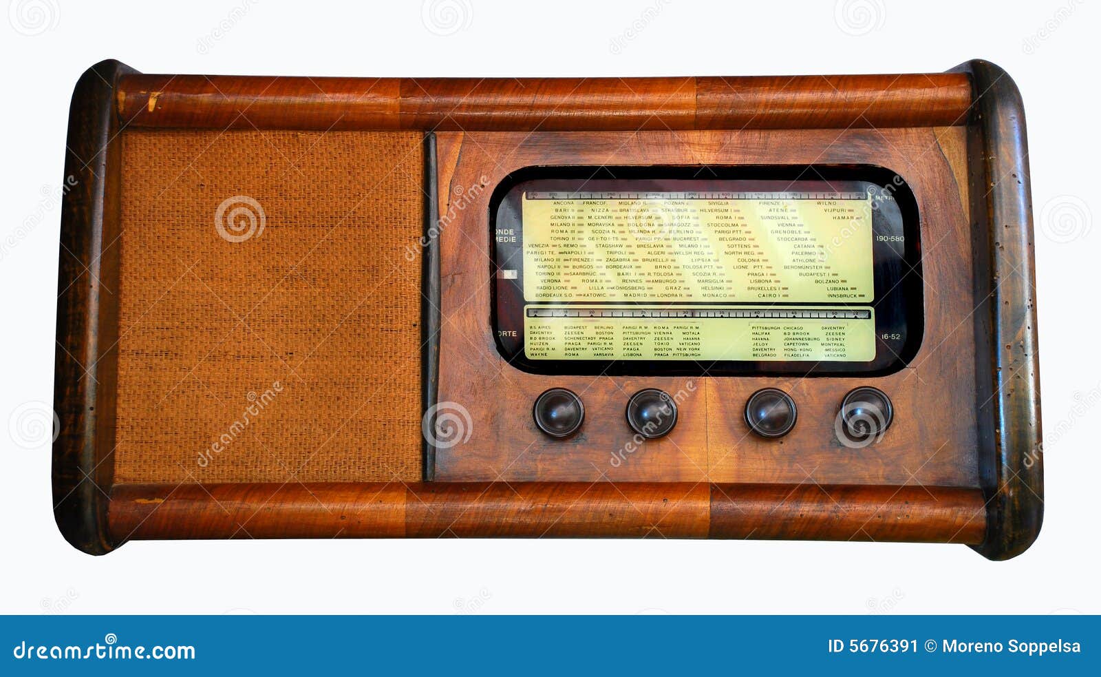 Old radio stock image. Image of tubes, audio, furniture - 5676391