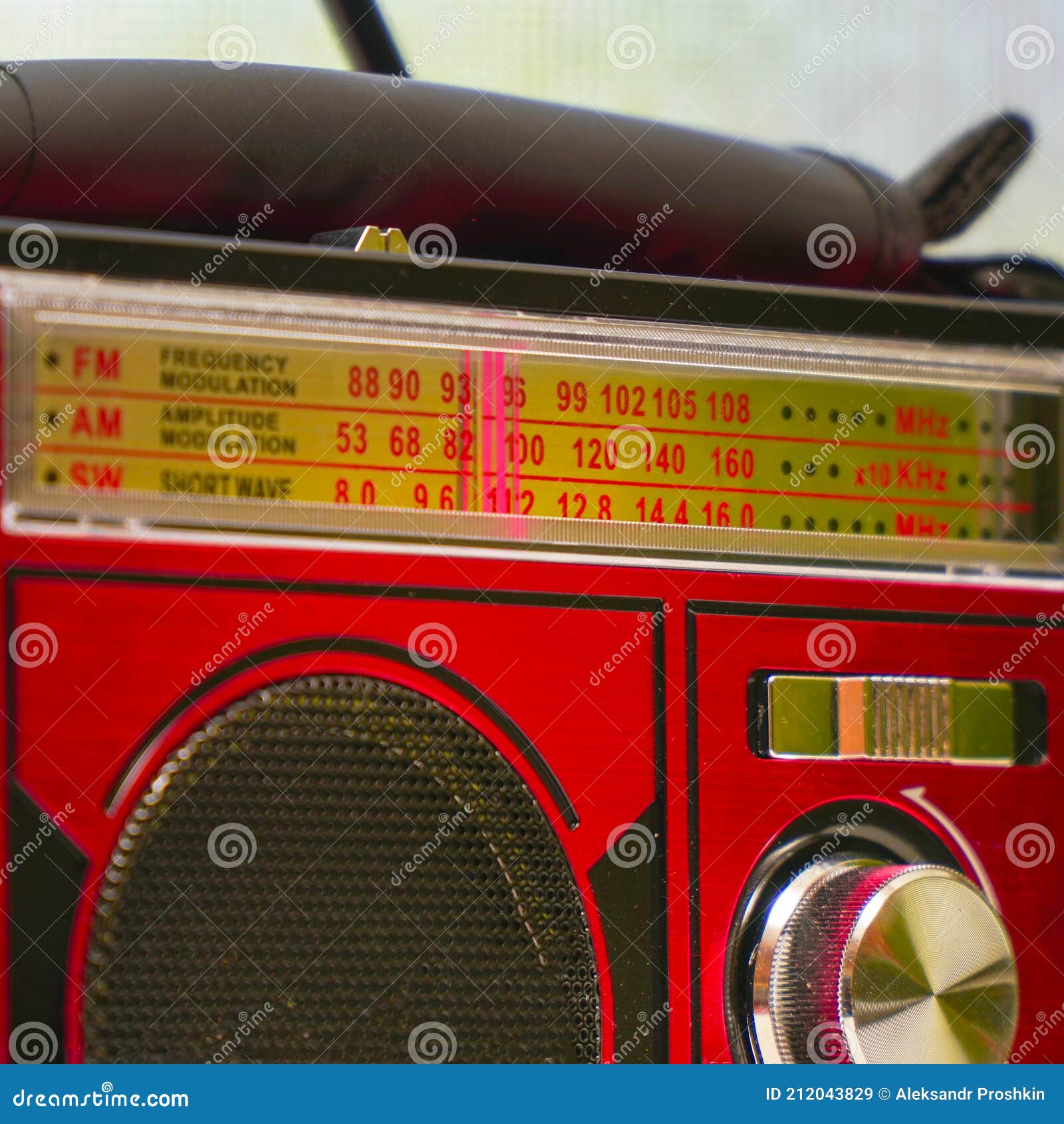 Analog Tuning Scale Of Radio Frequency. Royalty-Free Stock Image ...