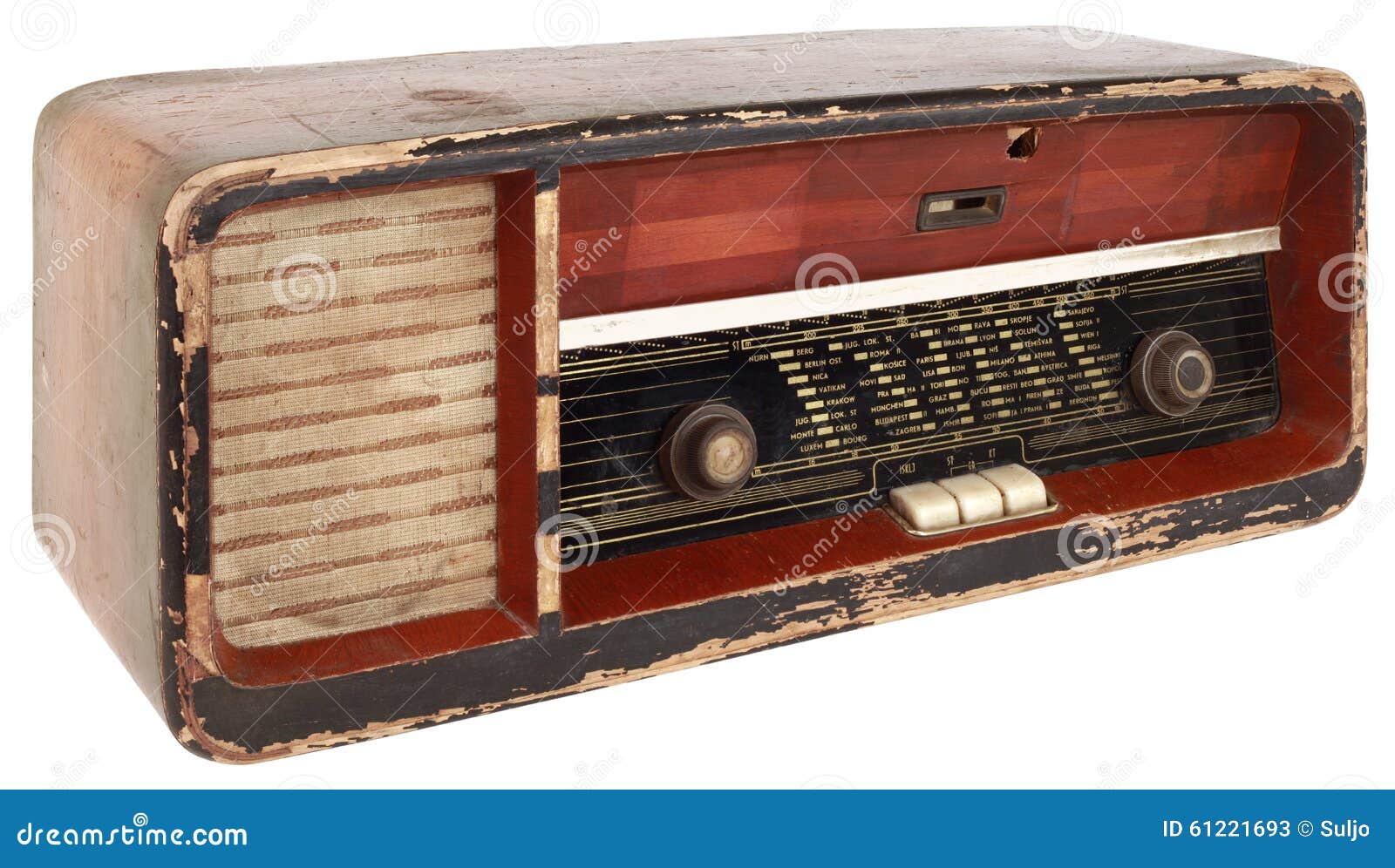Old Radio Cutout stock image. Image of technology, broadcast - 61221693