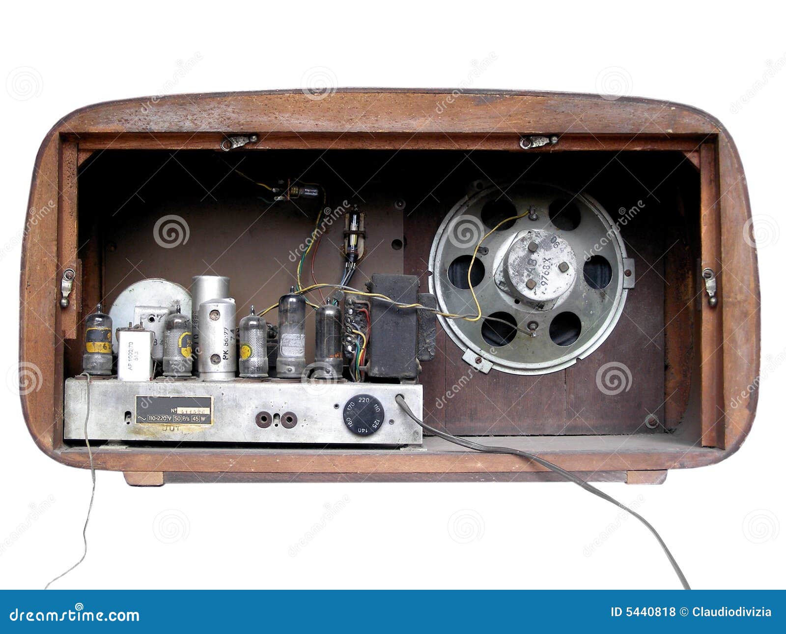 Old radio (rear) stock photo. Image of radio, back, rear - 5440818