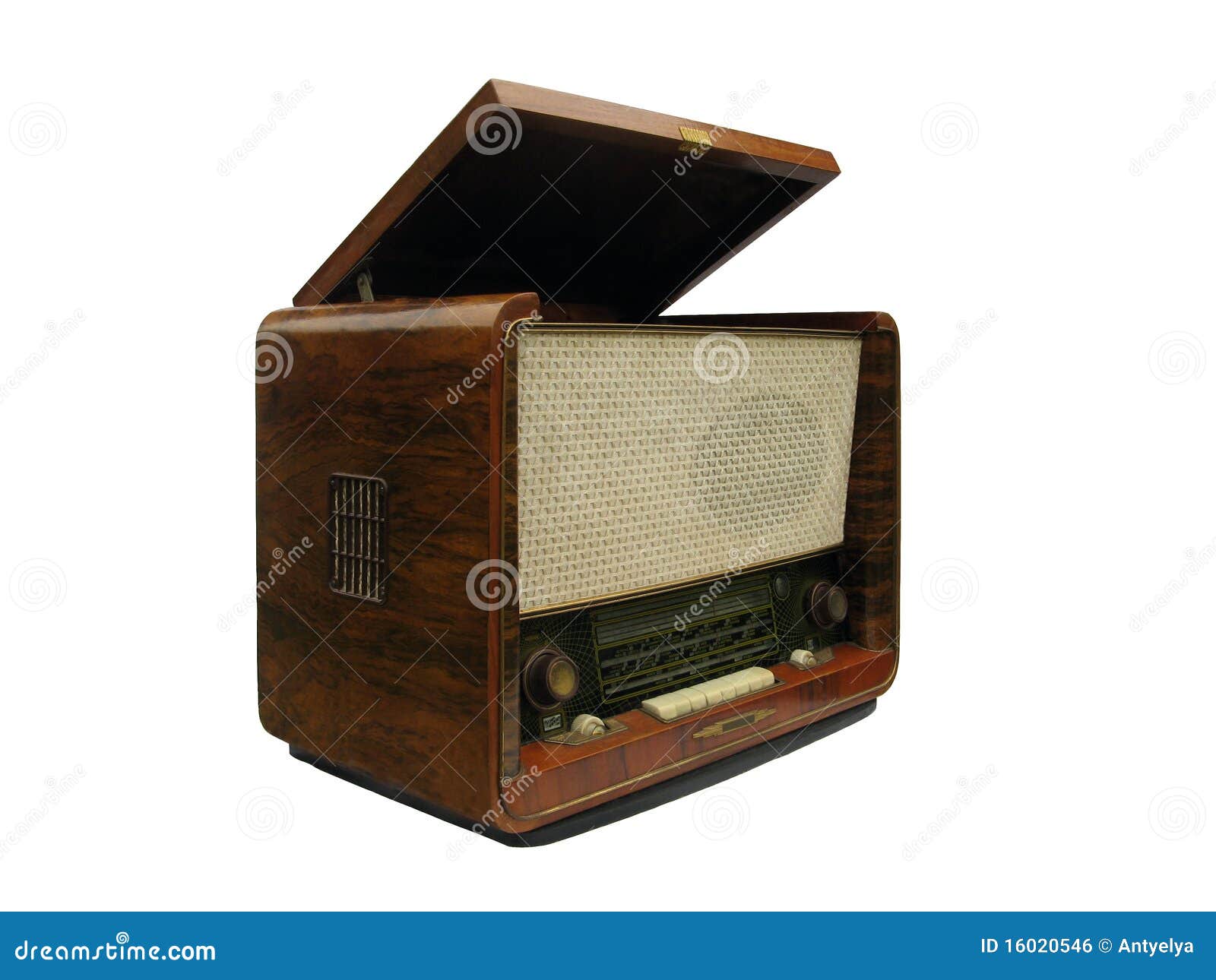 Old Radio Receiver and Record-player Stock Photo - Image of rarity ...