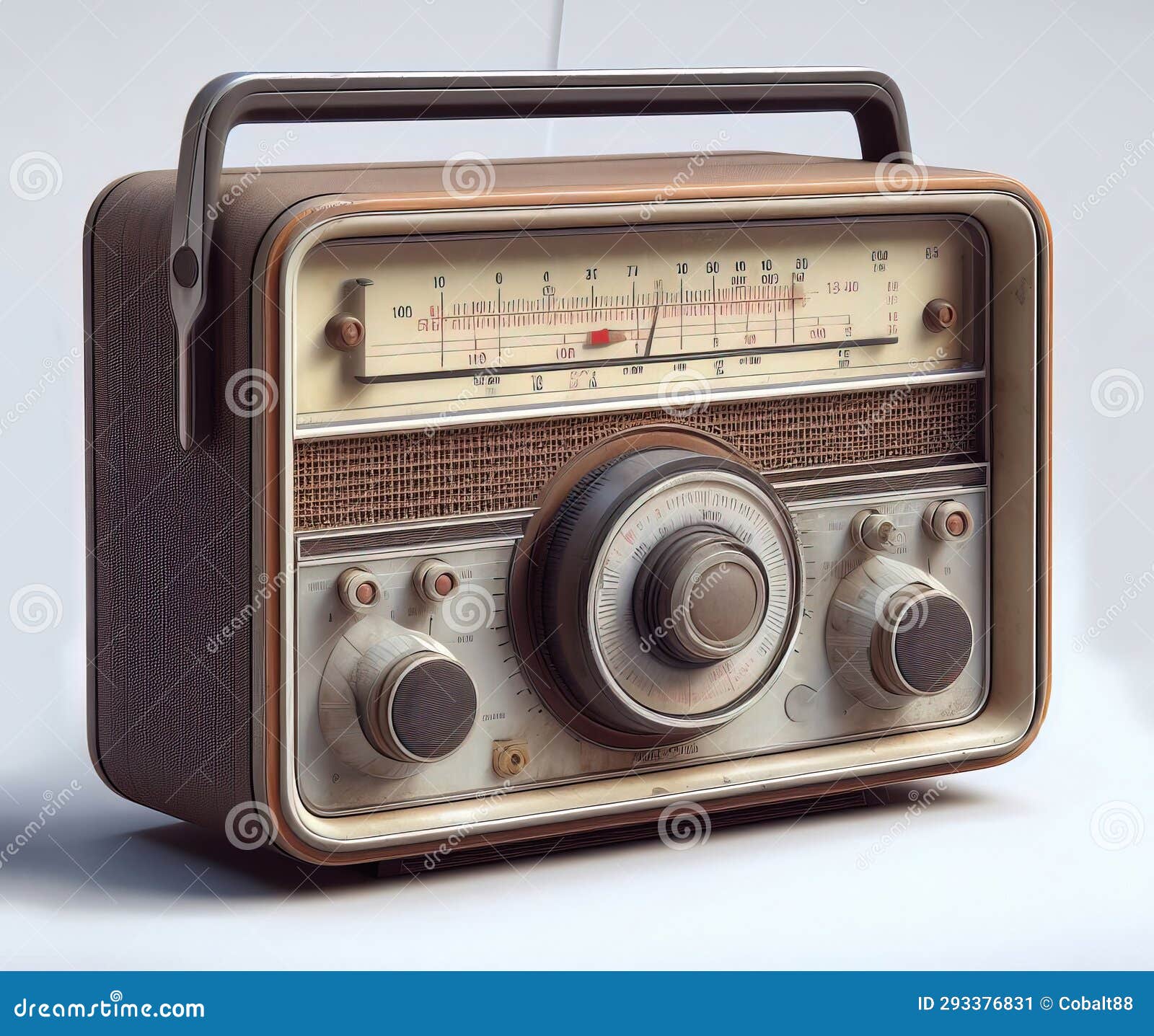 Old radio, retro design stock illustration. Illustration of background ...