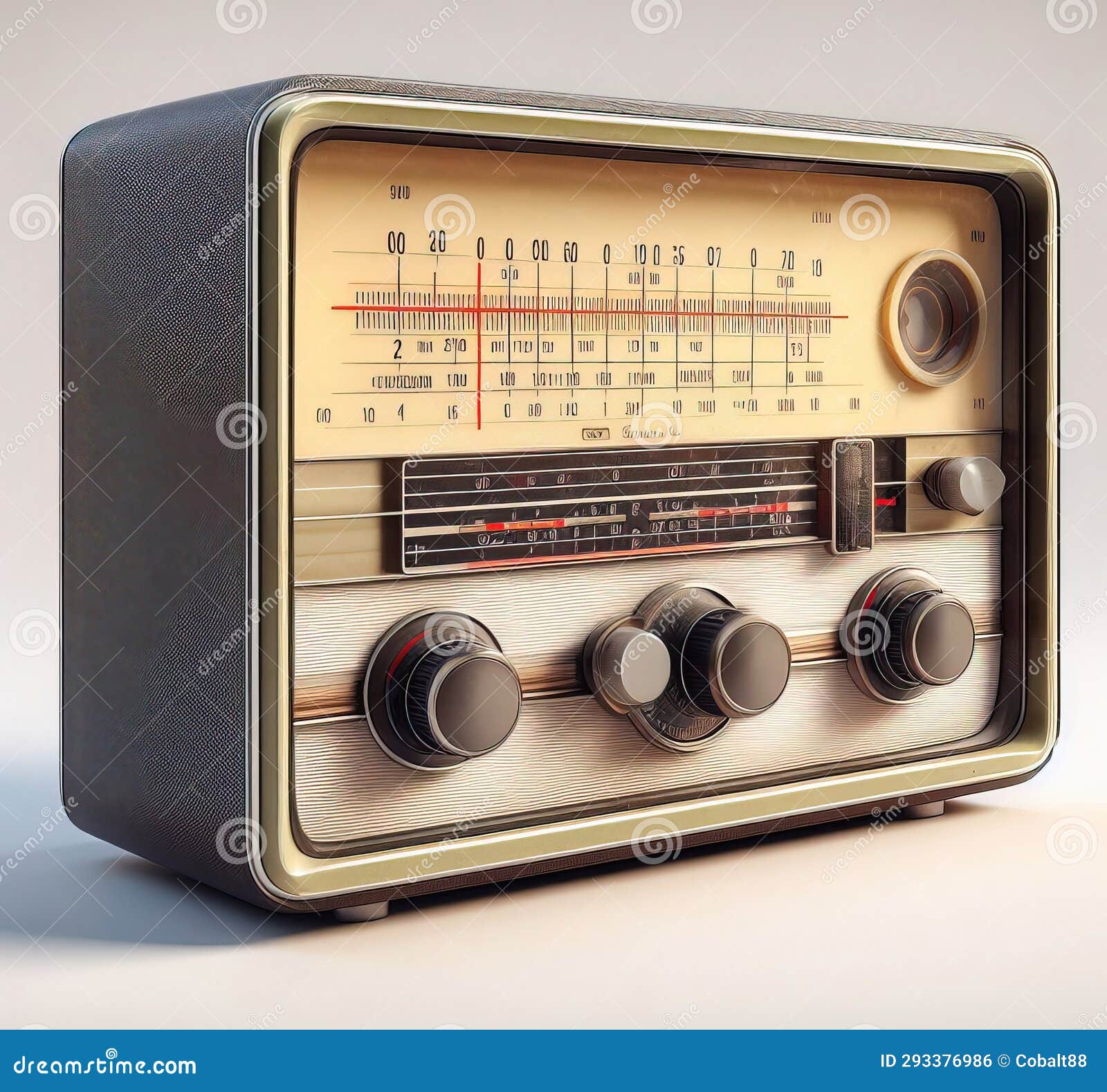 Radio. Set Of 3d Retro Radio. Claymorphism Radio. Vector Set. Clipart ...