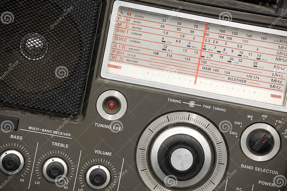 Old radio set stock photo. Image of portable, button, transistor - 2893186