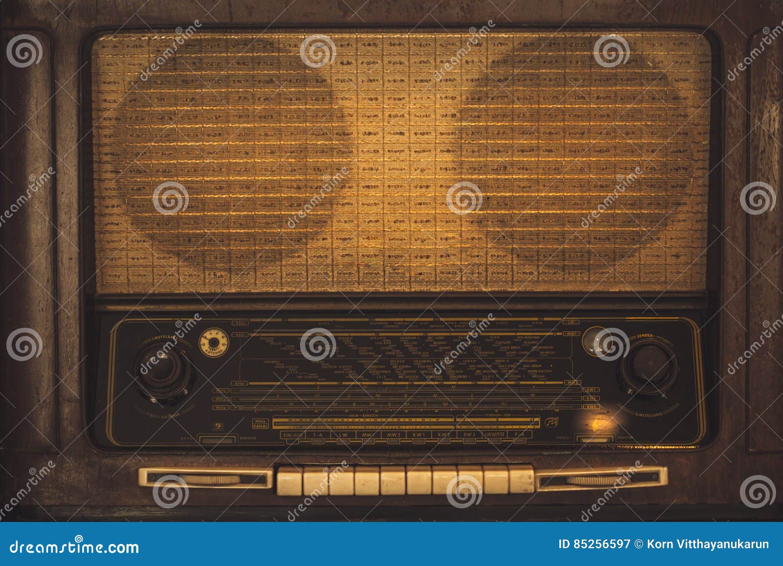 Old radio texture. stock image. Image of aged, station - 85256597