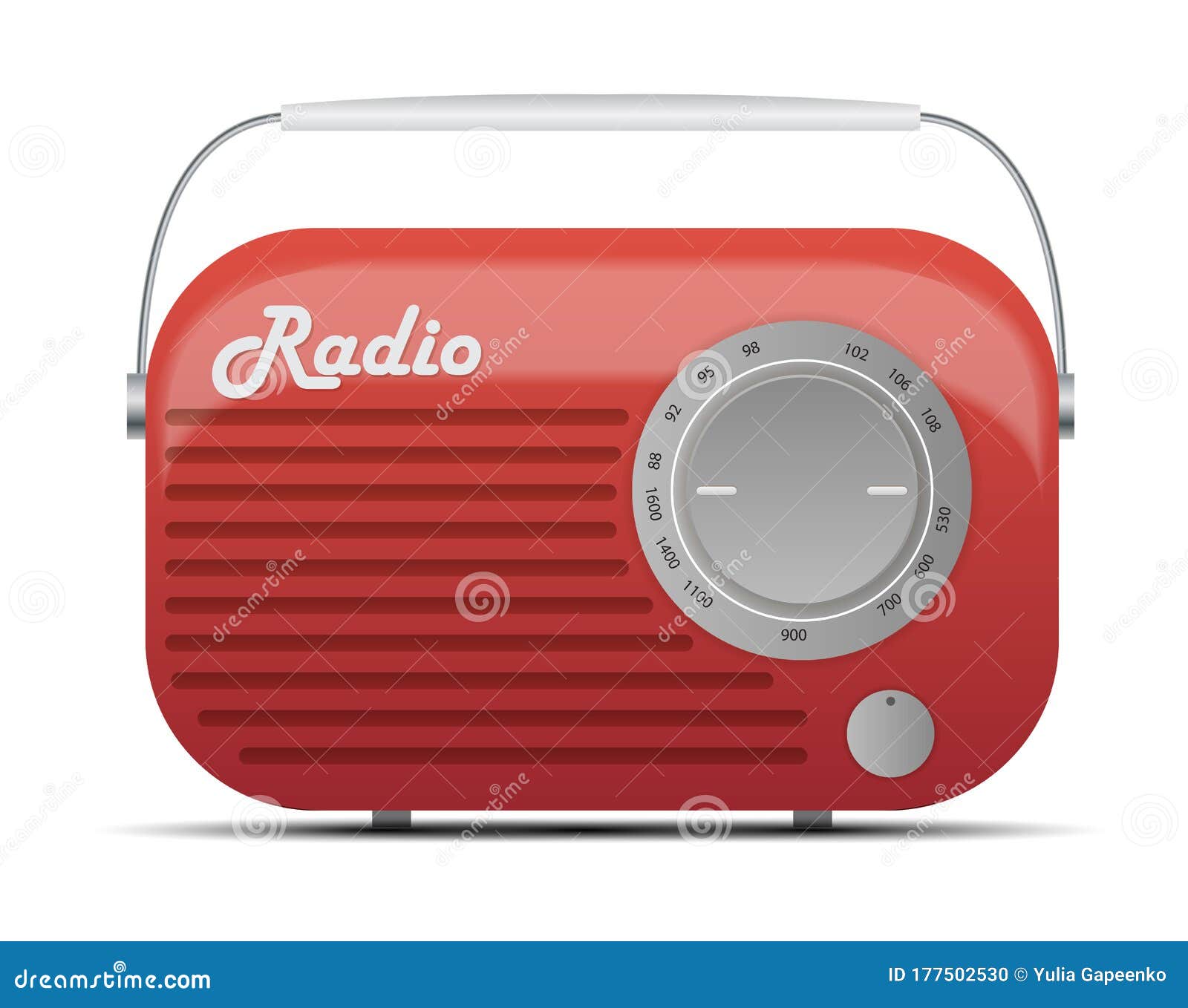 Old Radio Tuner Icon Vector Illustration Stock Illustration ...