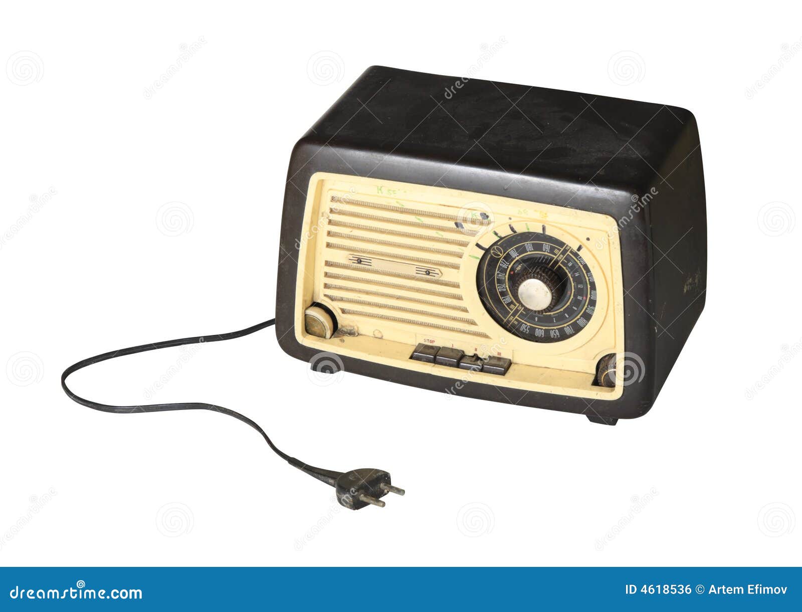 Old radio unplugged stock photo. Image of classical, paper - 4618536