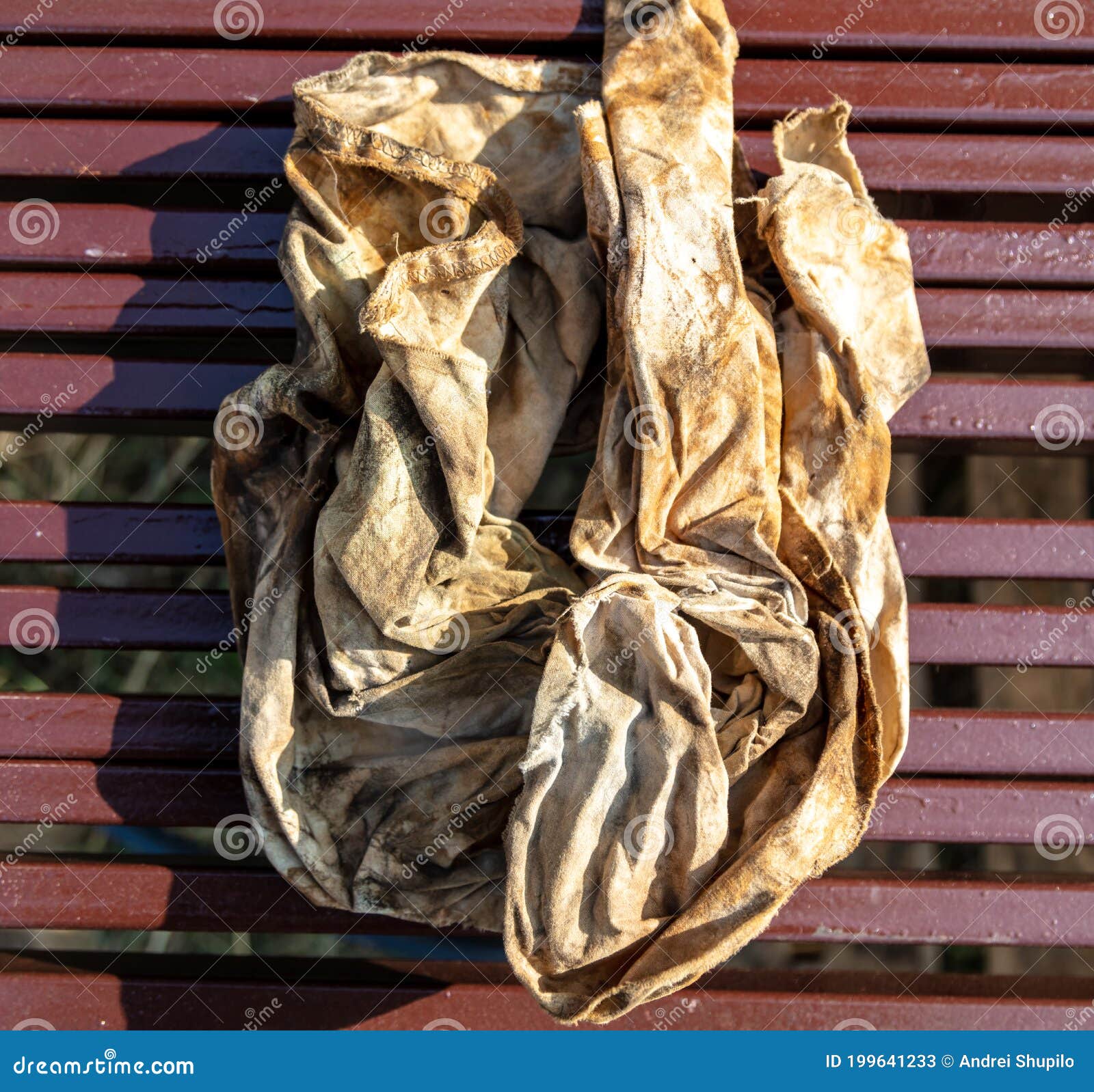 An Old Rag at a Construction Site Stock Image - Image of industrial ...