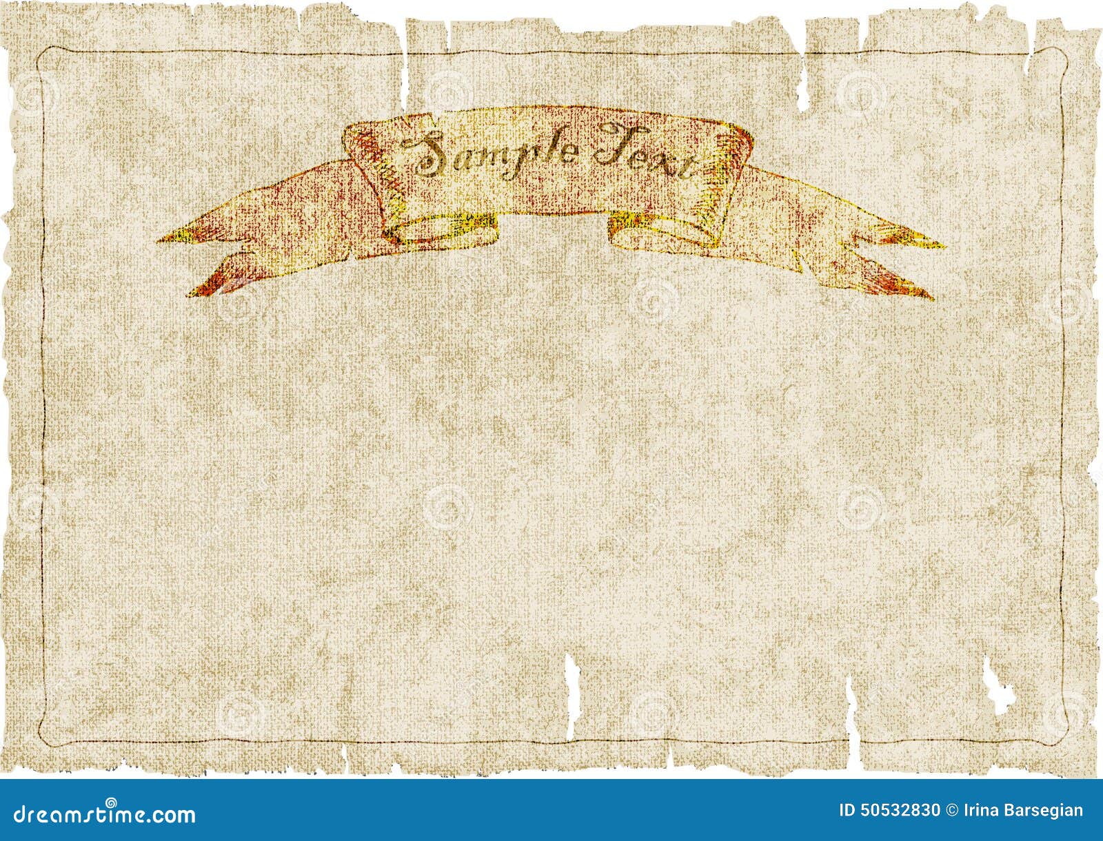 Old Ragged Dirty Canvas with Banner.vector Illustration Stock Vector ...