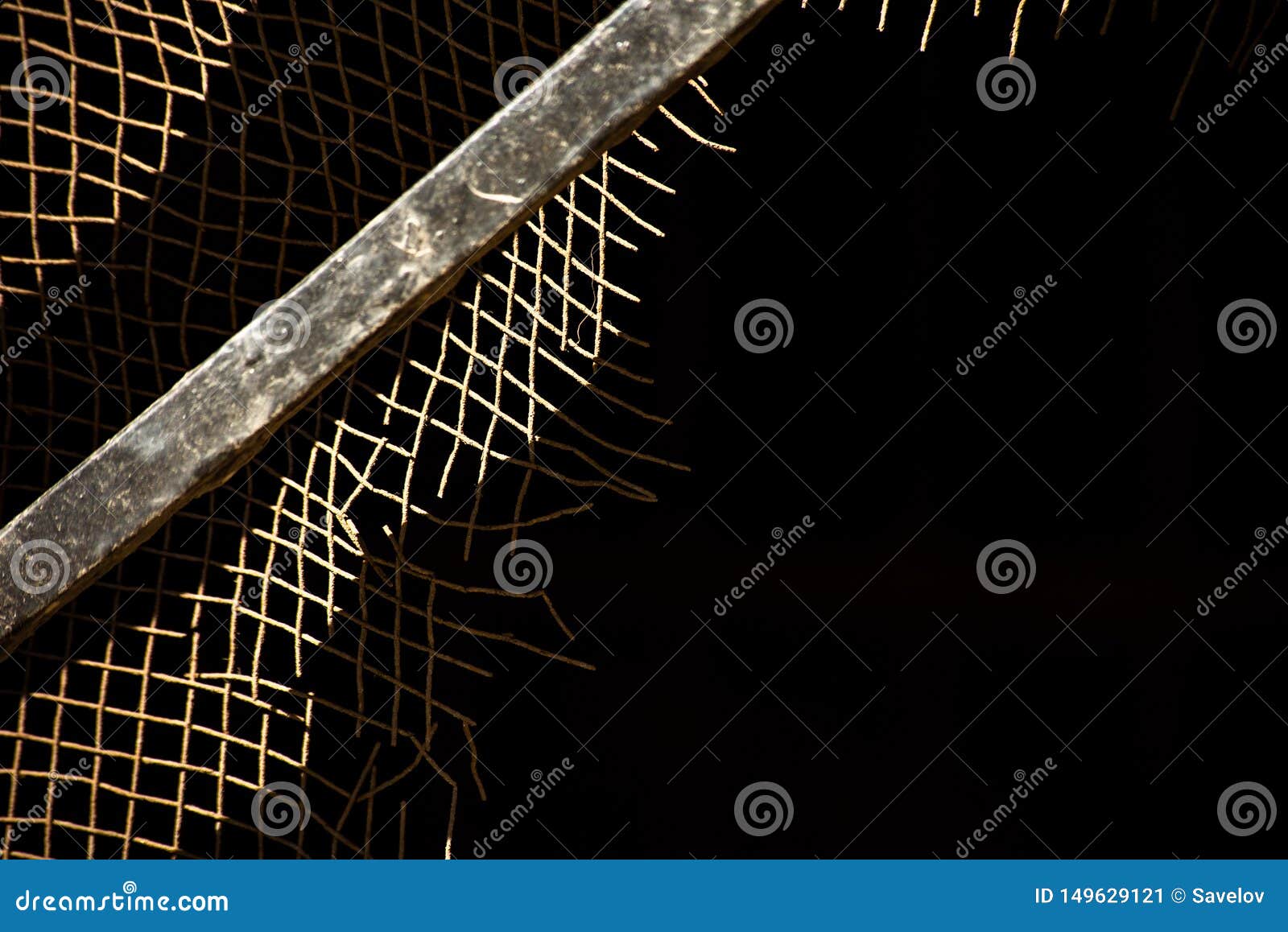 Old Ragged Rusty Wire Mesh Fence Stock Image - Image of industry, rust ...
