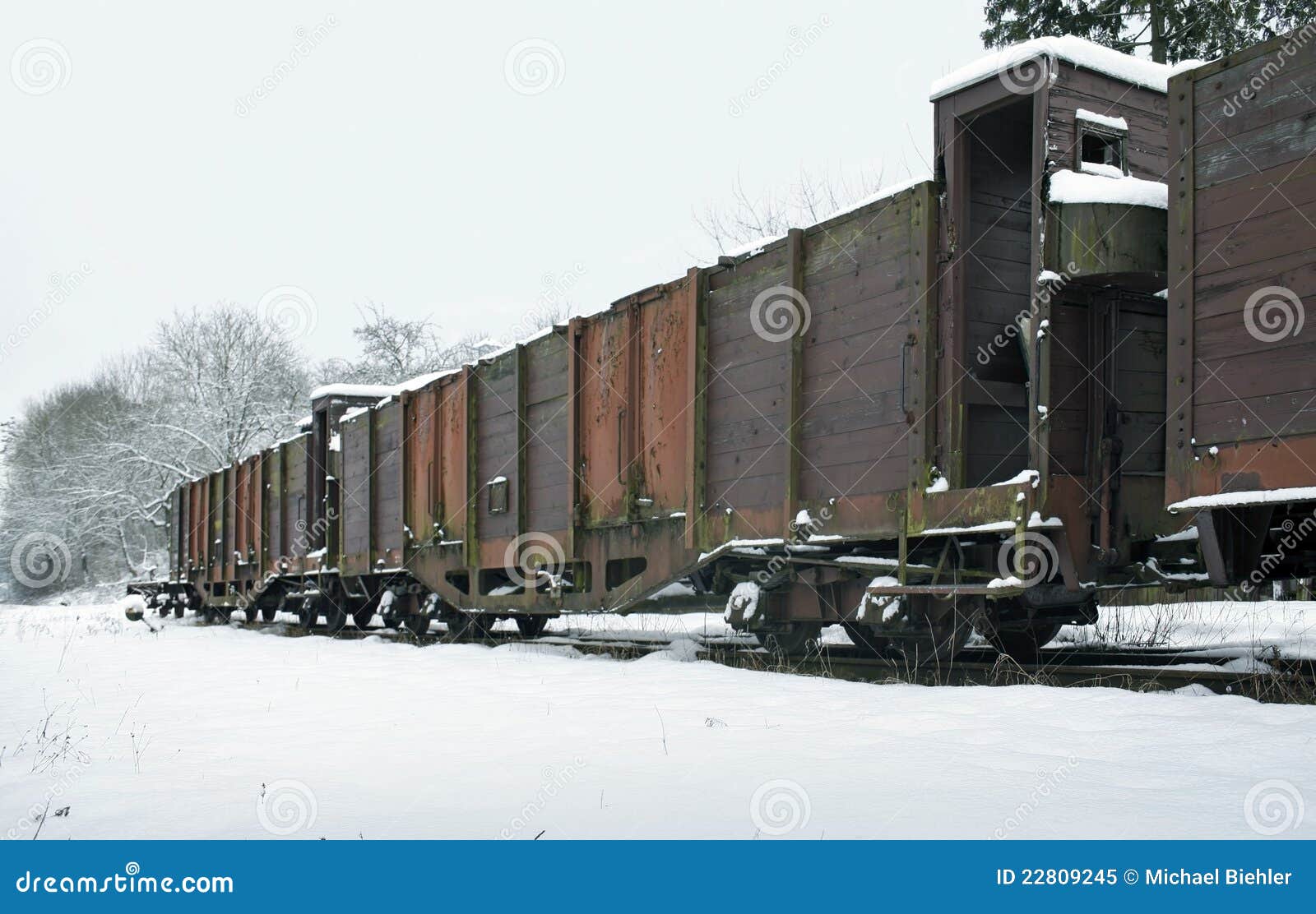 Old railcars in Germany stock image. Image of freight - 22809245