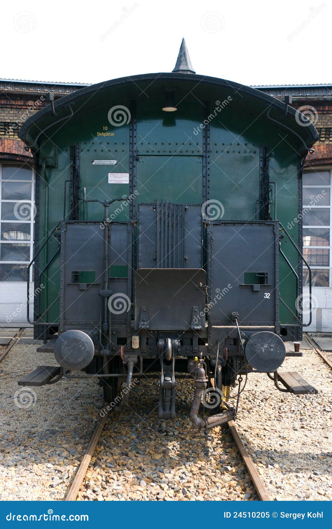 Stopping Buffer Steam Locomotive. Royalty-Free Stock Image ...
