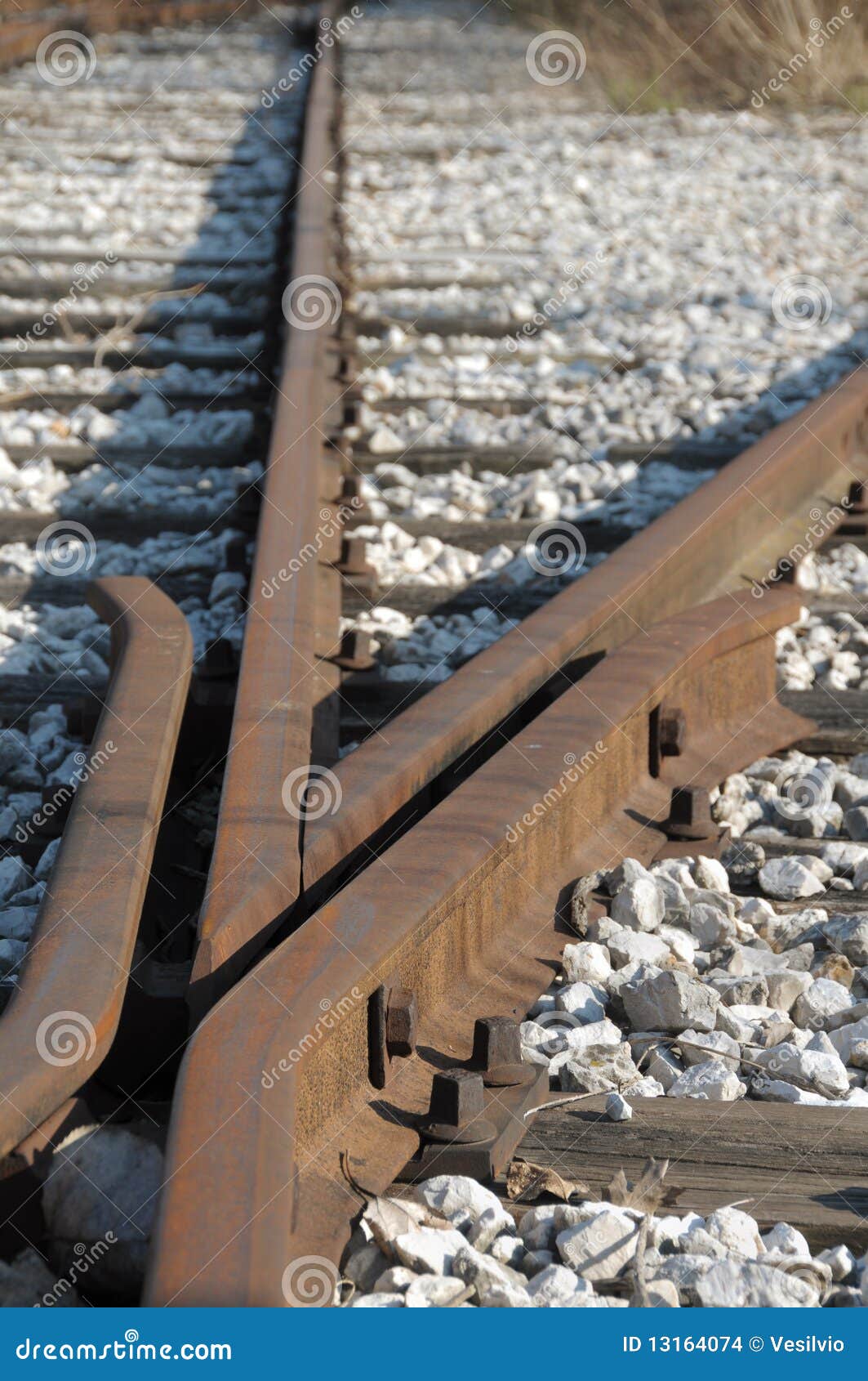Old railroad junction stock photo. Image of rusty, abandoned - 13164074