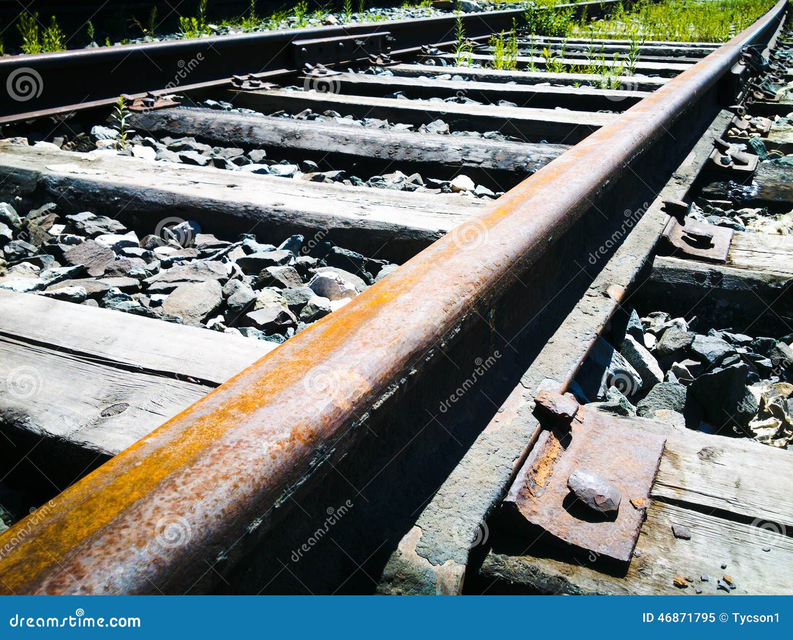 Old railroad stock image. Image of move, rails, rust - 46871795