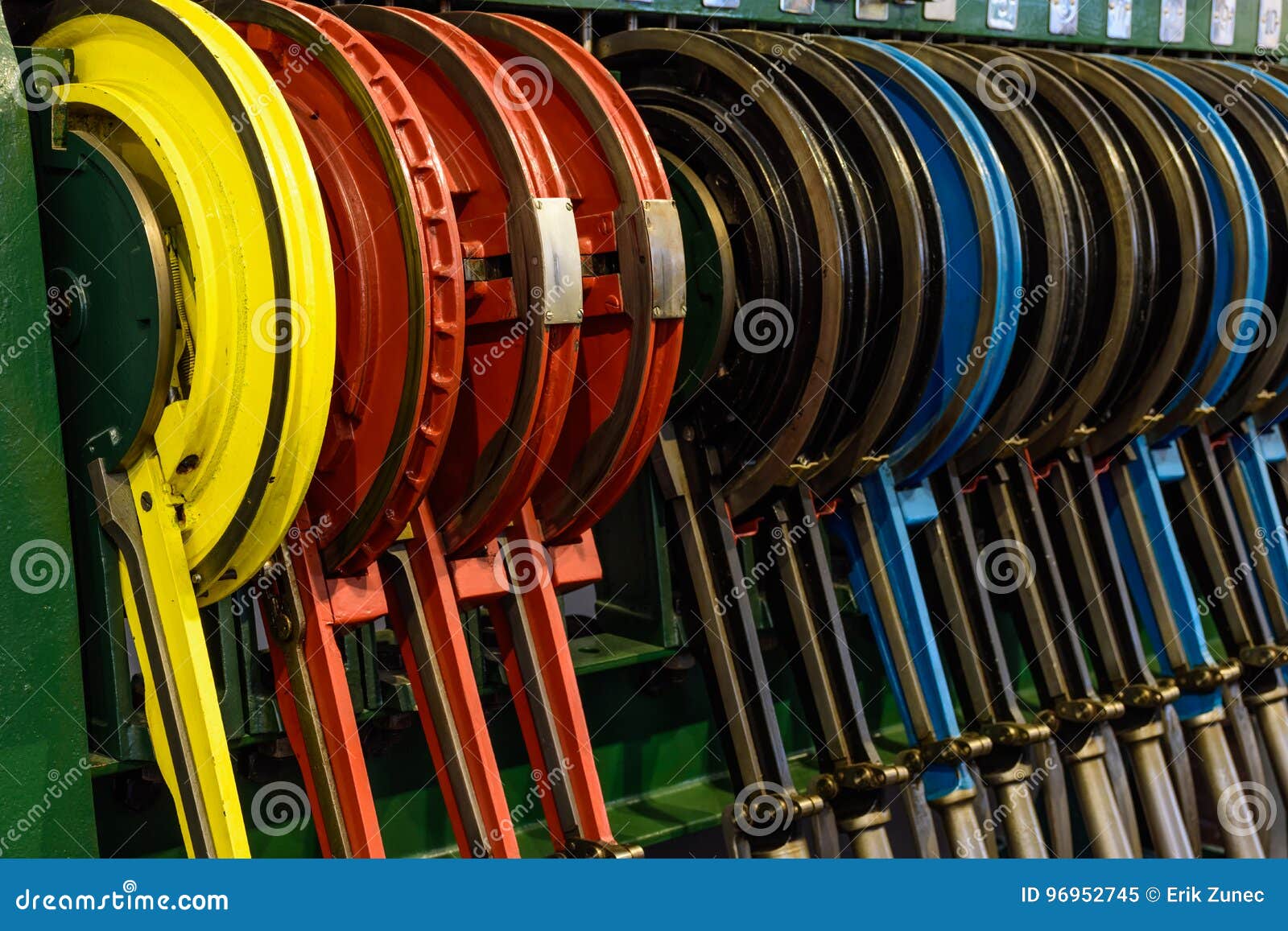 Old railroad switch levers stock image. Image of lever - 96952745