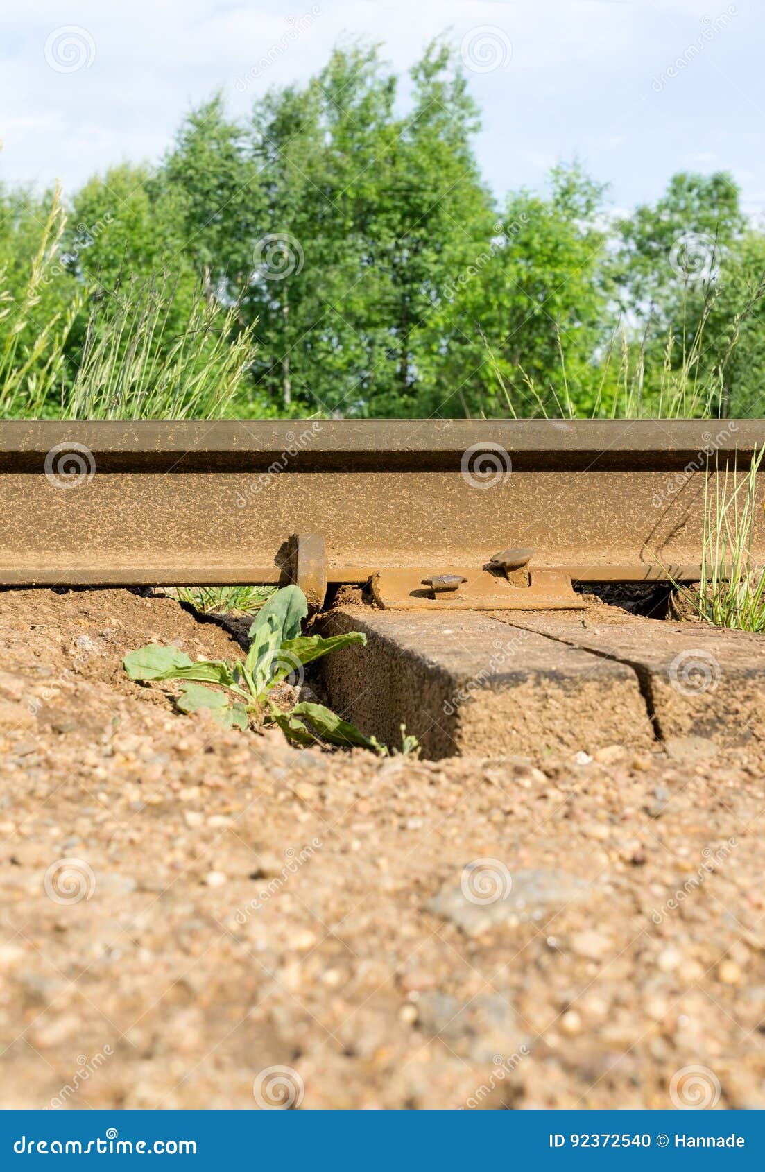 Old railroad track stock photo. Image of travel, stone - 92372540