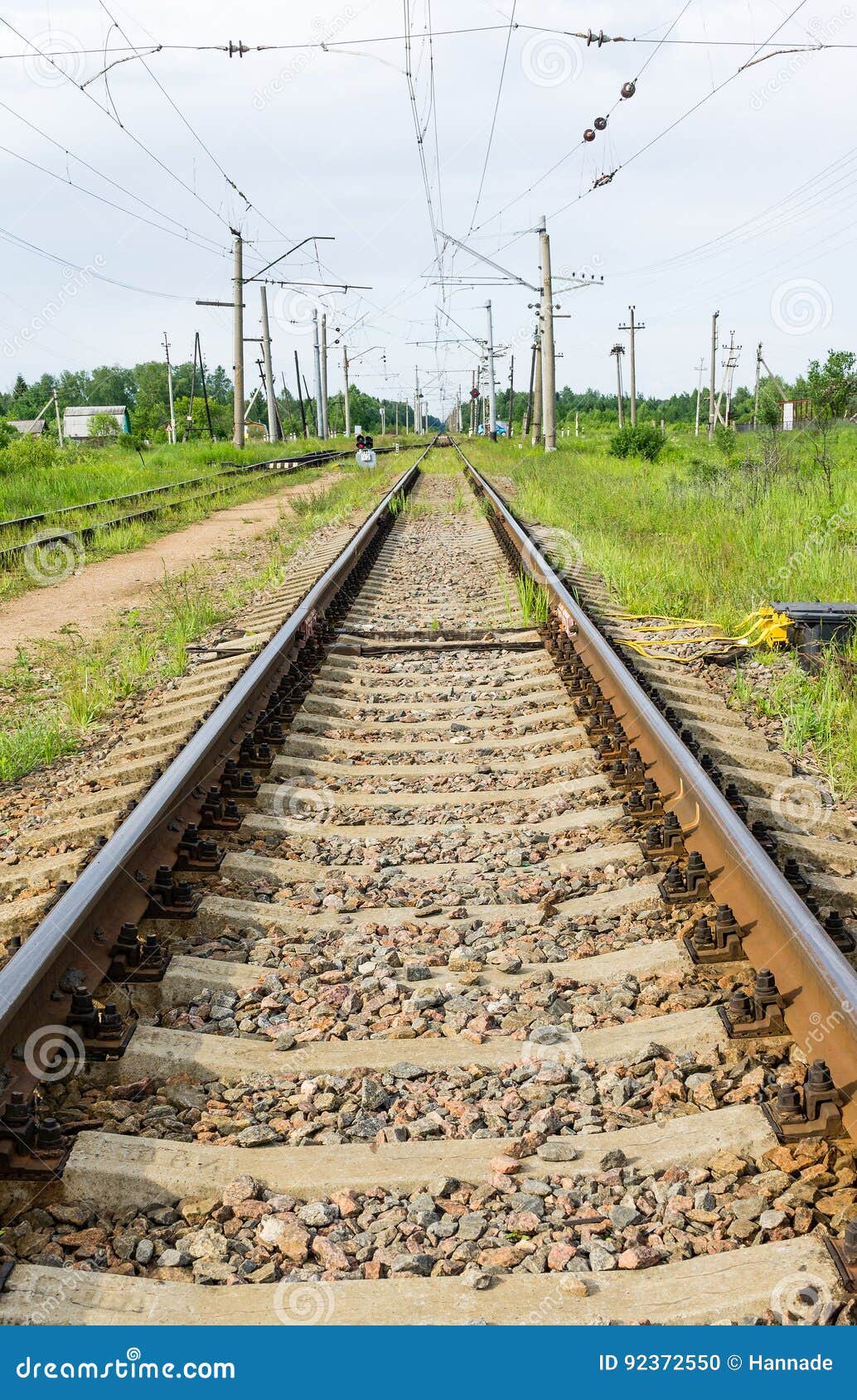 Old railroad track stock photo. Image of crossing, gravel - 92372550