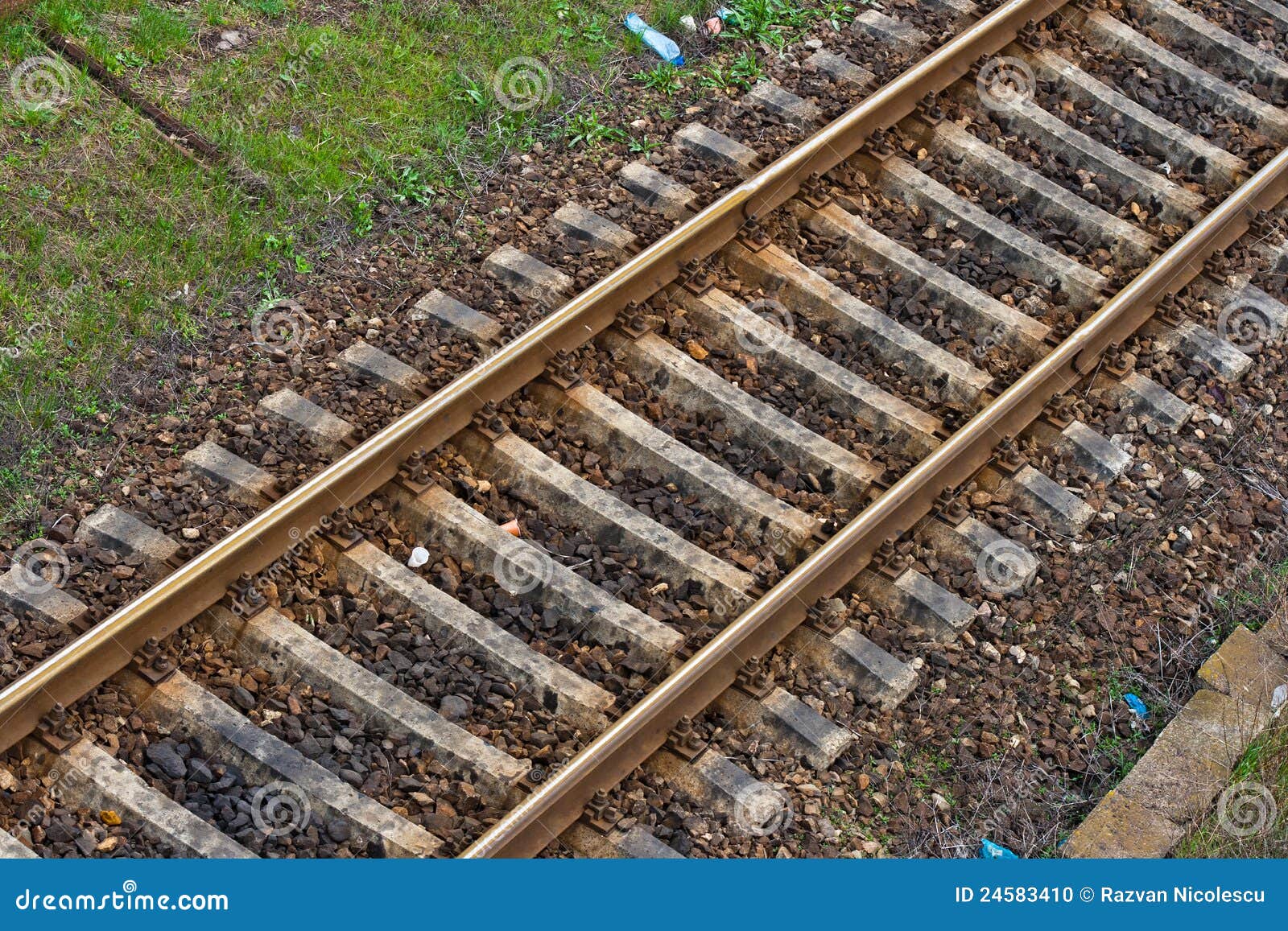 Old railroad tracks stock photo. Image of track, nicolescu - 24583410