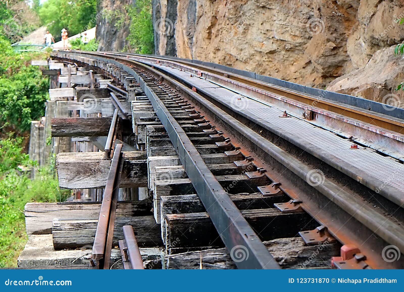 Old railroad tracks stock photo. Image of outdoor, railway - 123731870