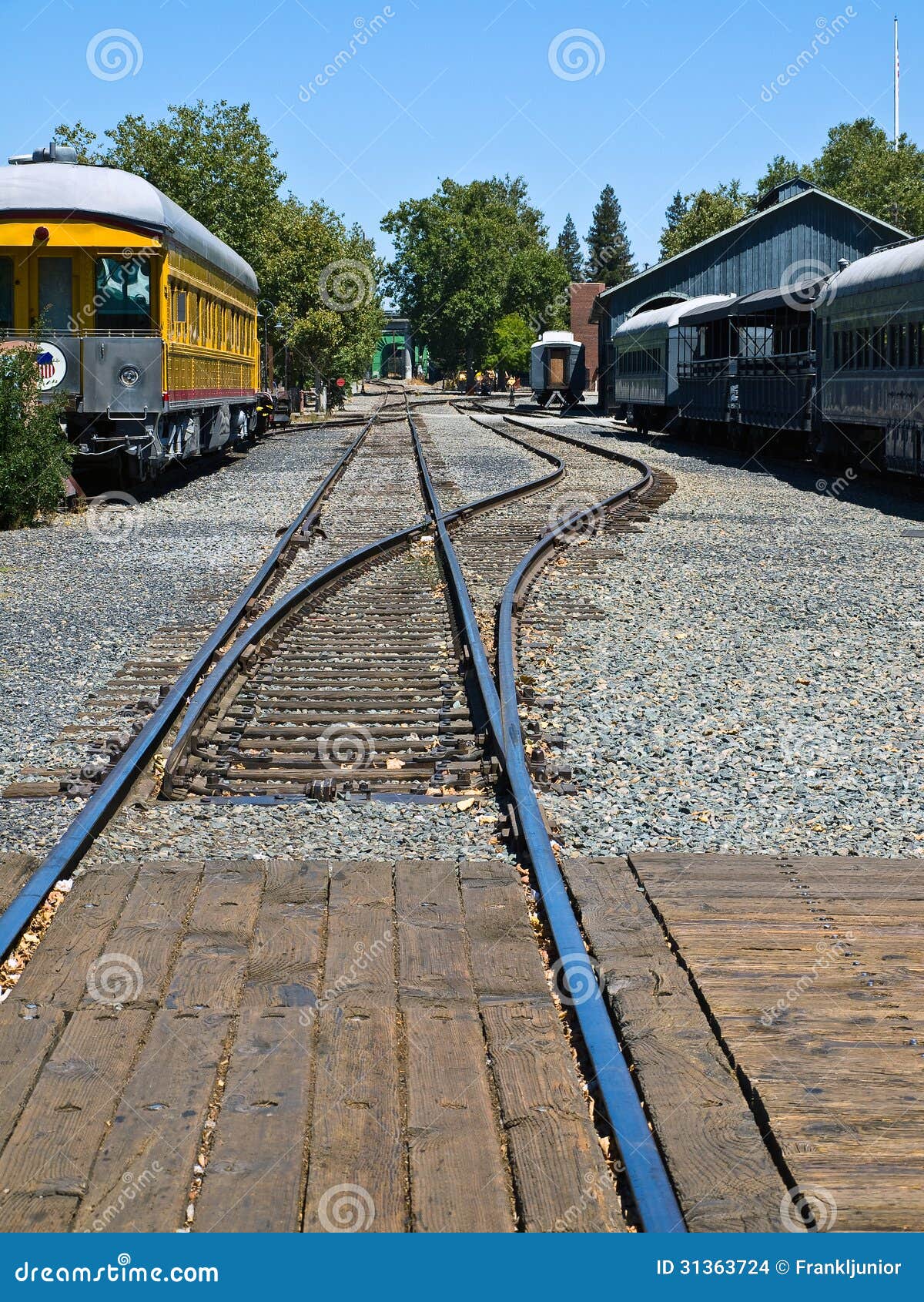 Old Railroad Tracks stock photo. Image of detail, industrial - 31363724