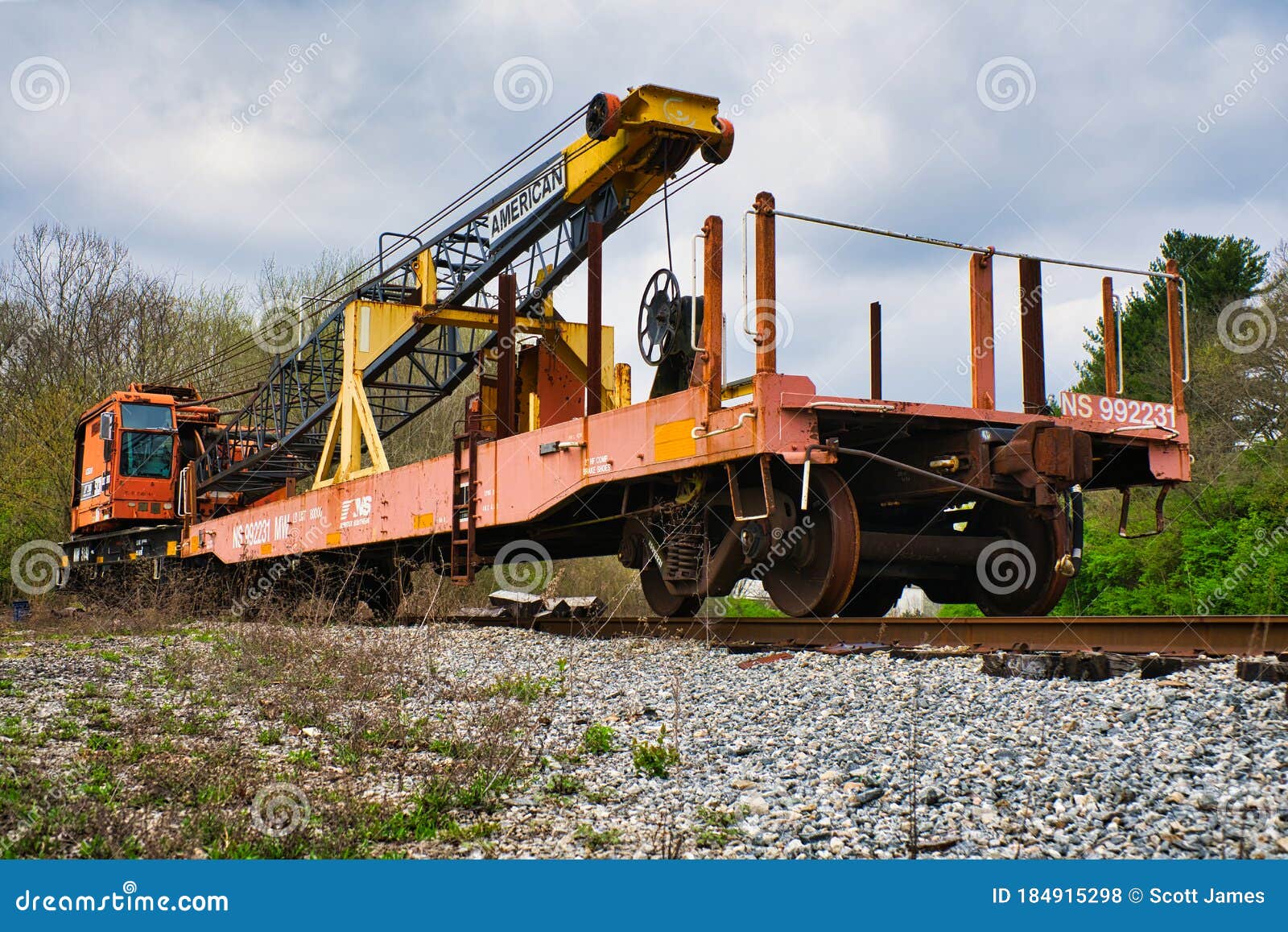 Railroad Crane Truck Editorial Image | CartoonDealer.com #36511842