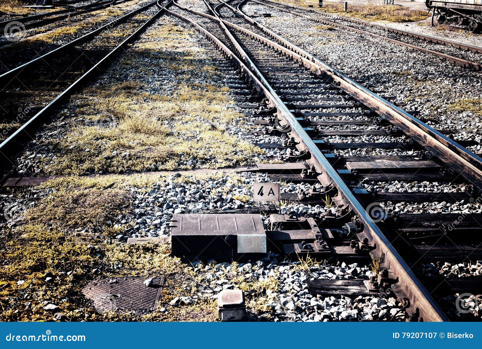 Old rails stock image. Image of heavy, line, rusty, steel - 79207107