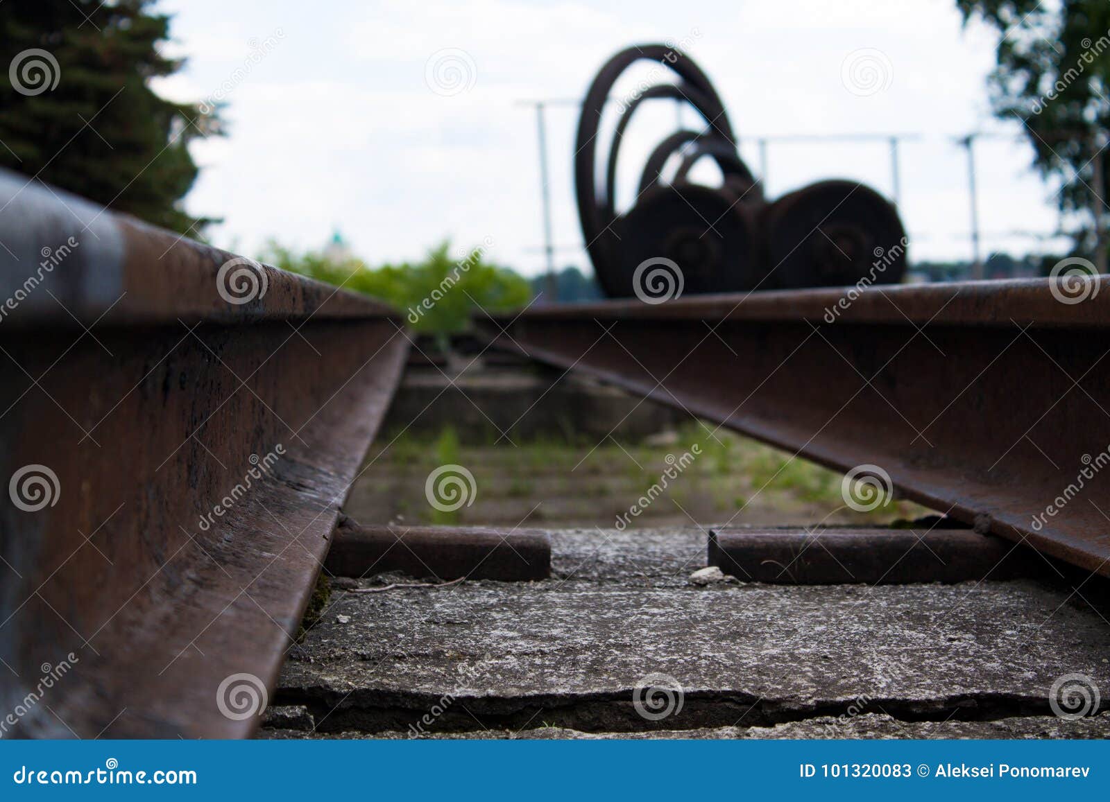 Old rails stock image. Image of reserve, commute, iron - 101320083