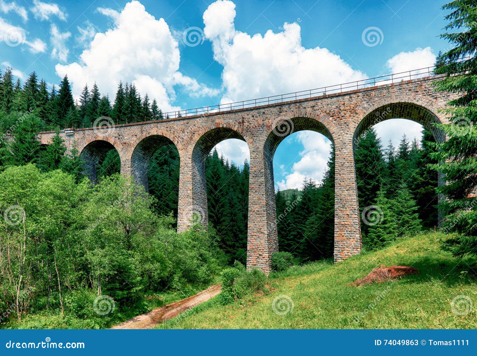 Old Railway Bridge Near Telgart, Slovakia Editorial Stock Photo - Image ...