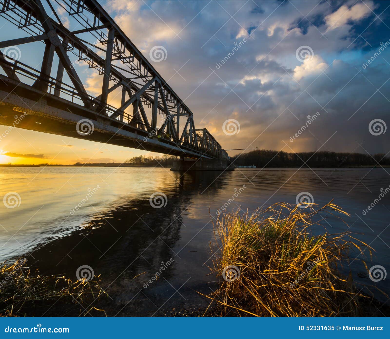 Old Railway Drawbridge on the Oder River in Szczecin Stock Image ...