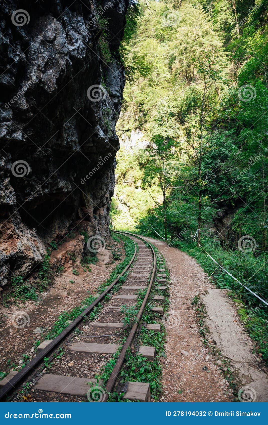 Old Railway in the Rocks Hike Travel Walk Stock Photo - Image of scenic ...