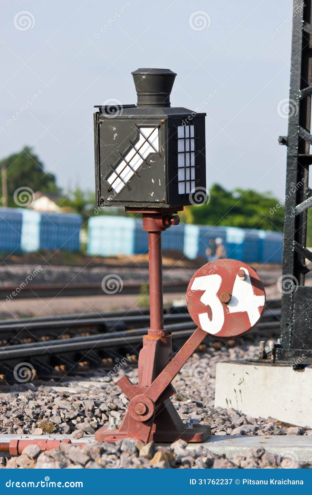 Old Railway Switching Device Stock Image - Image of railroad, retro ...