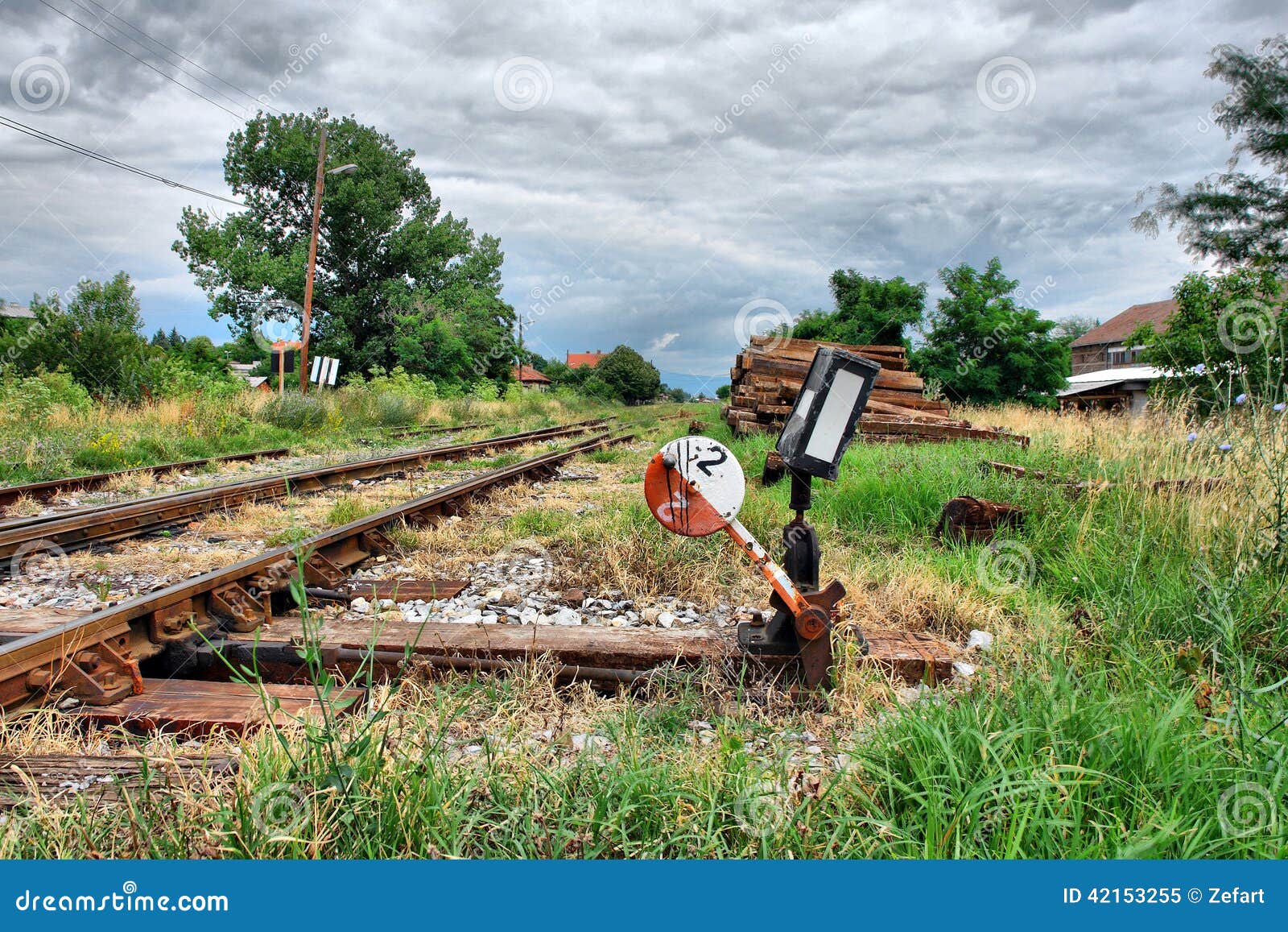 Old railway tracks stock image. Image of steel, travel - 42153255