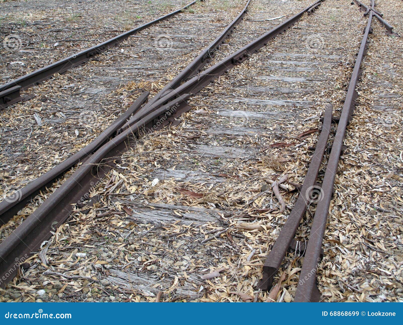 Old Railway Tracks stock image. Image of fall, brackets - 68868699