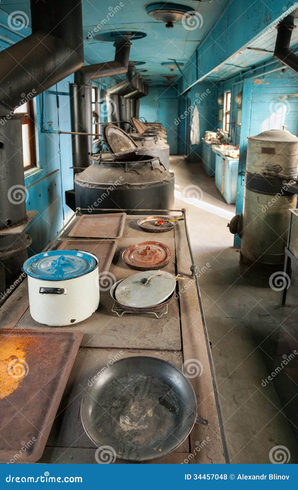 Old railway wagon kitchen stock photo. Image of cooking - 34457048