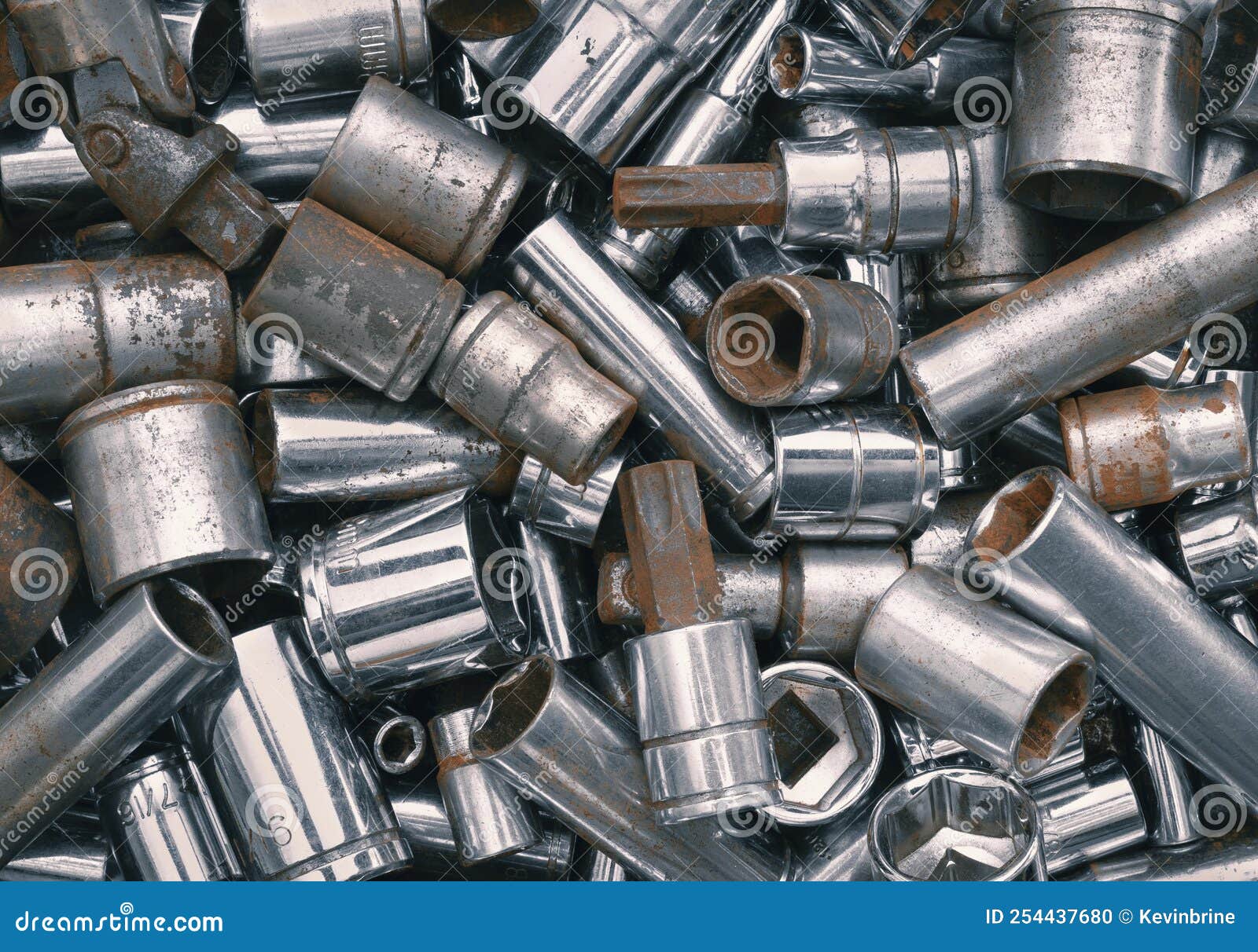 Old Ratchet Sockets stock photo. Image of repair, metallic - 254437680