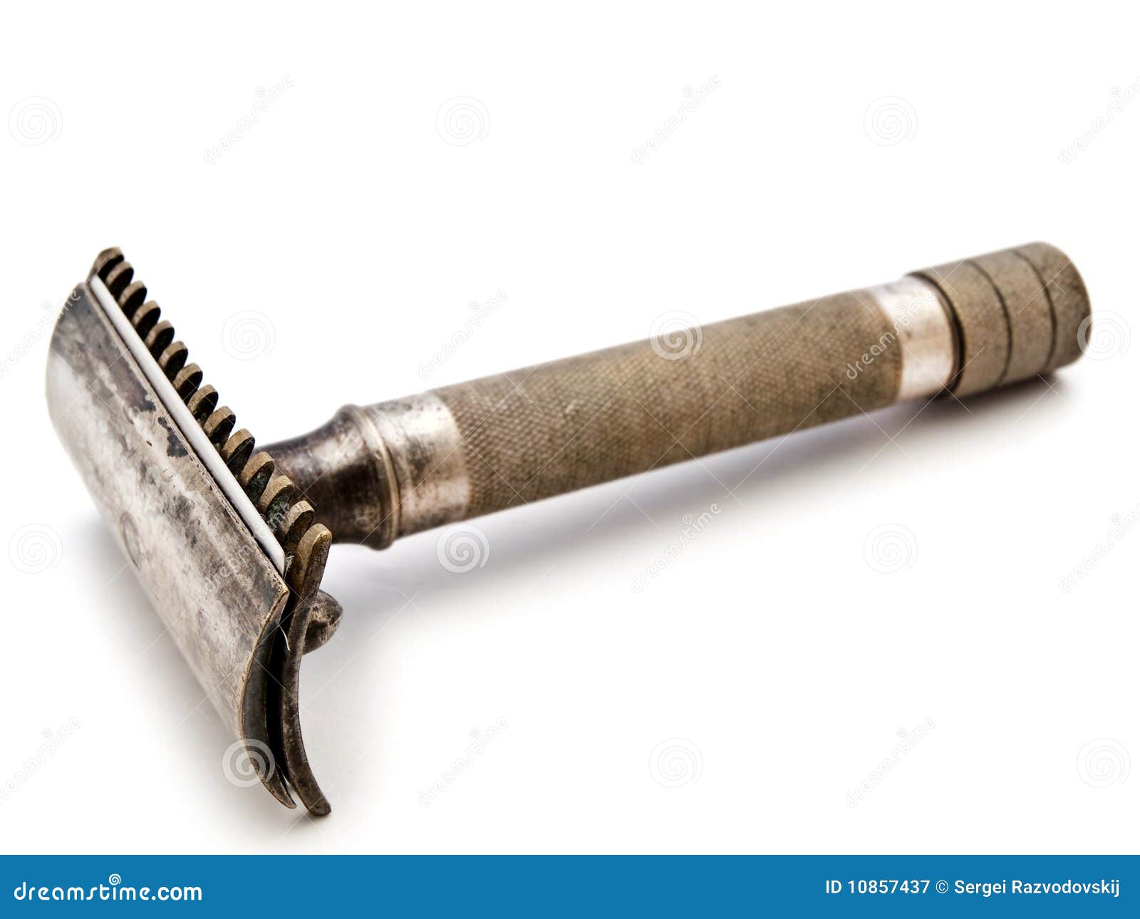 Old razor stock image. Image of blade, white, background - 10857437