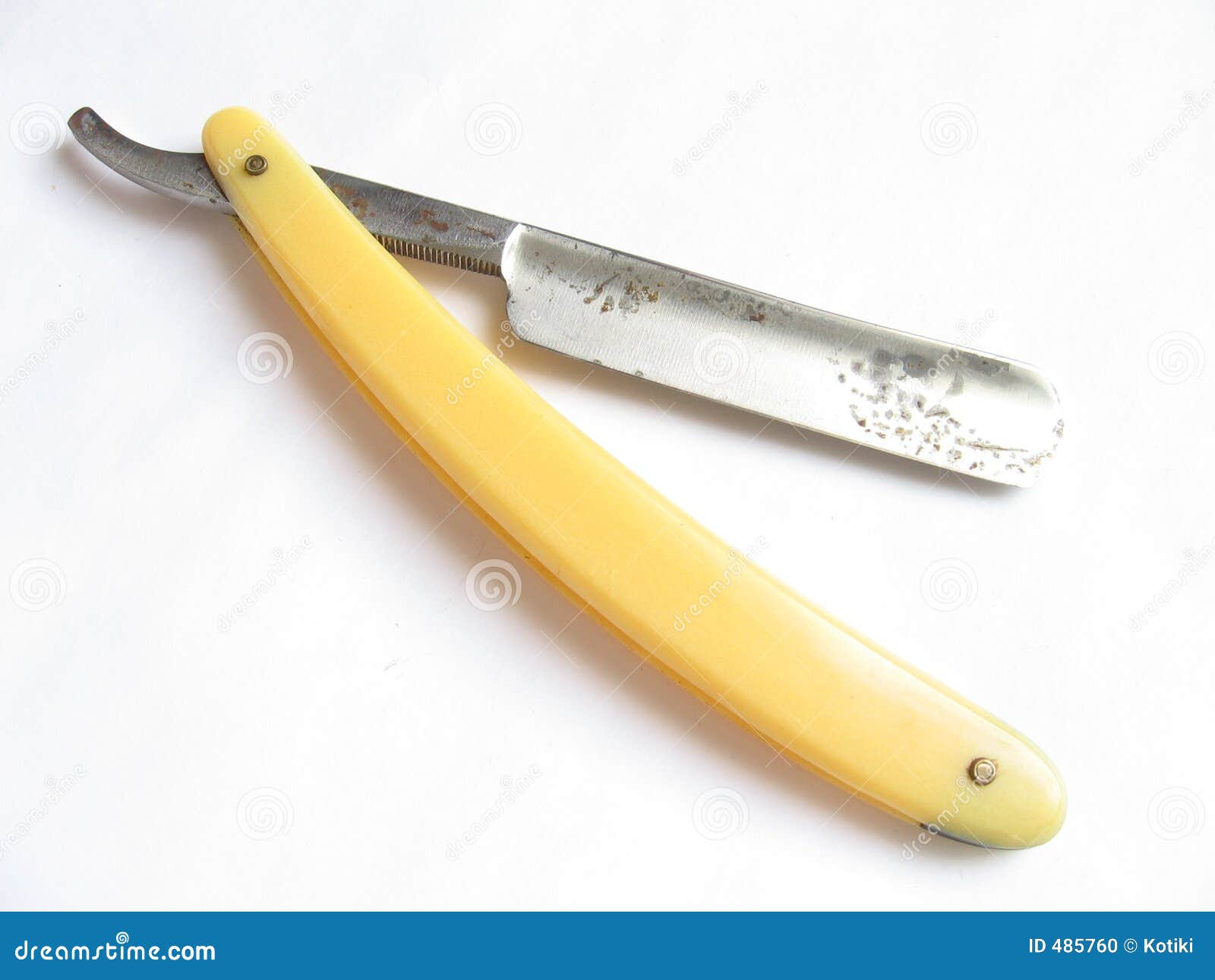 Old razor stock photo. Image of yellow, shaving, mildew - 485760