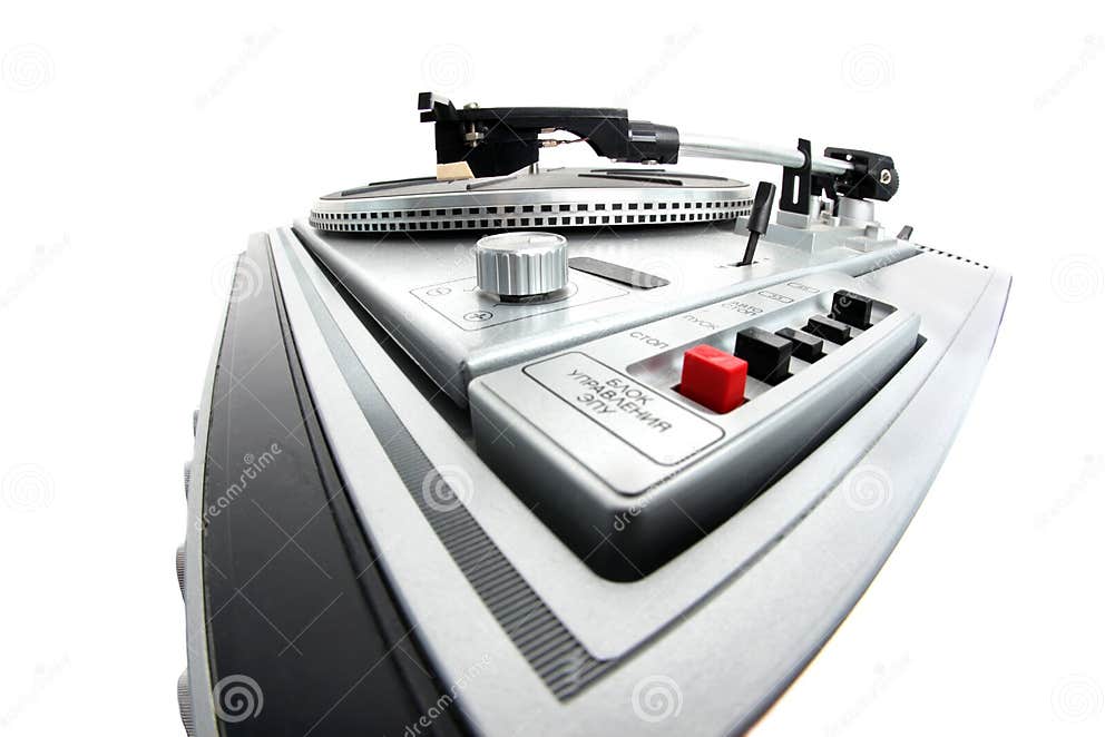 Old record player stock photo. Image of stereo, musical - 22232272