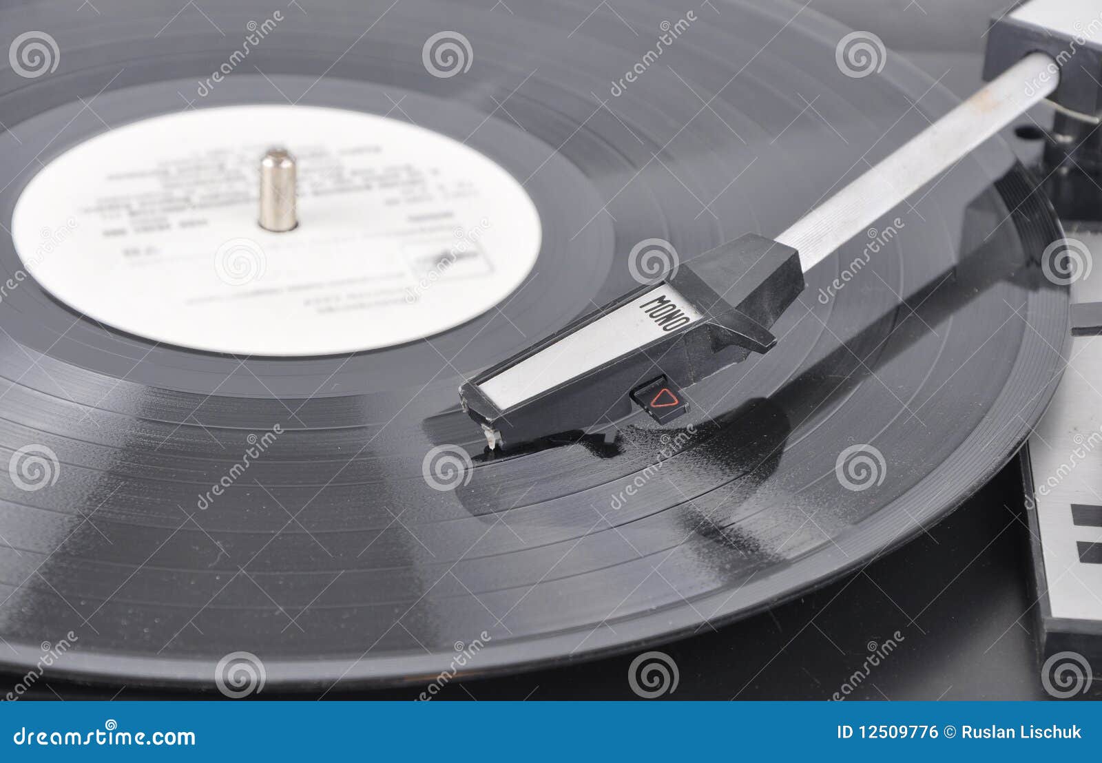 Old Record Player on a Plate Stock Photo - Image of speed, plate: 12509776