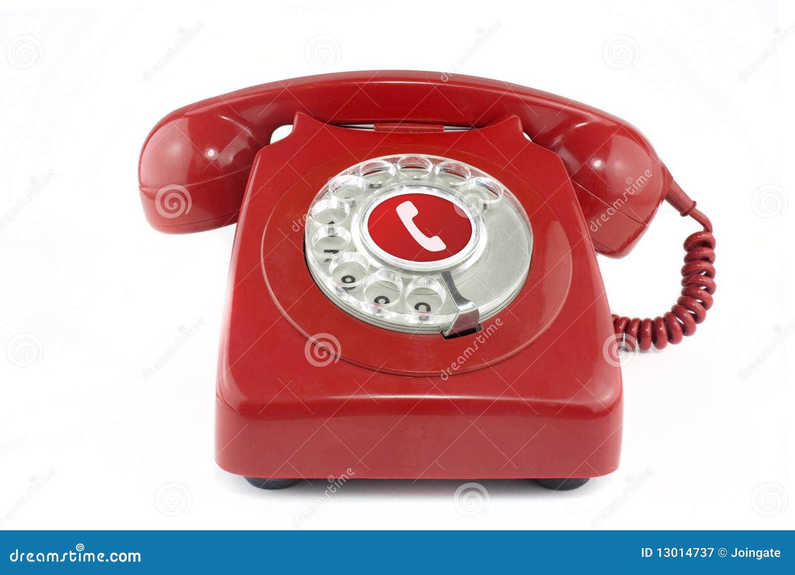 Old red 1970 s telephone stock image. Image of hand, electronics - 13014737