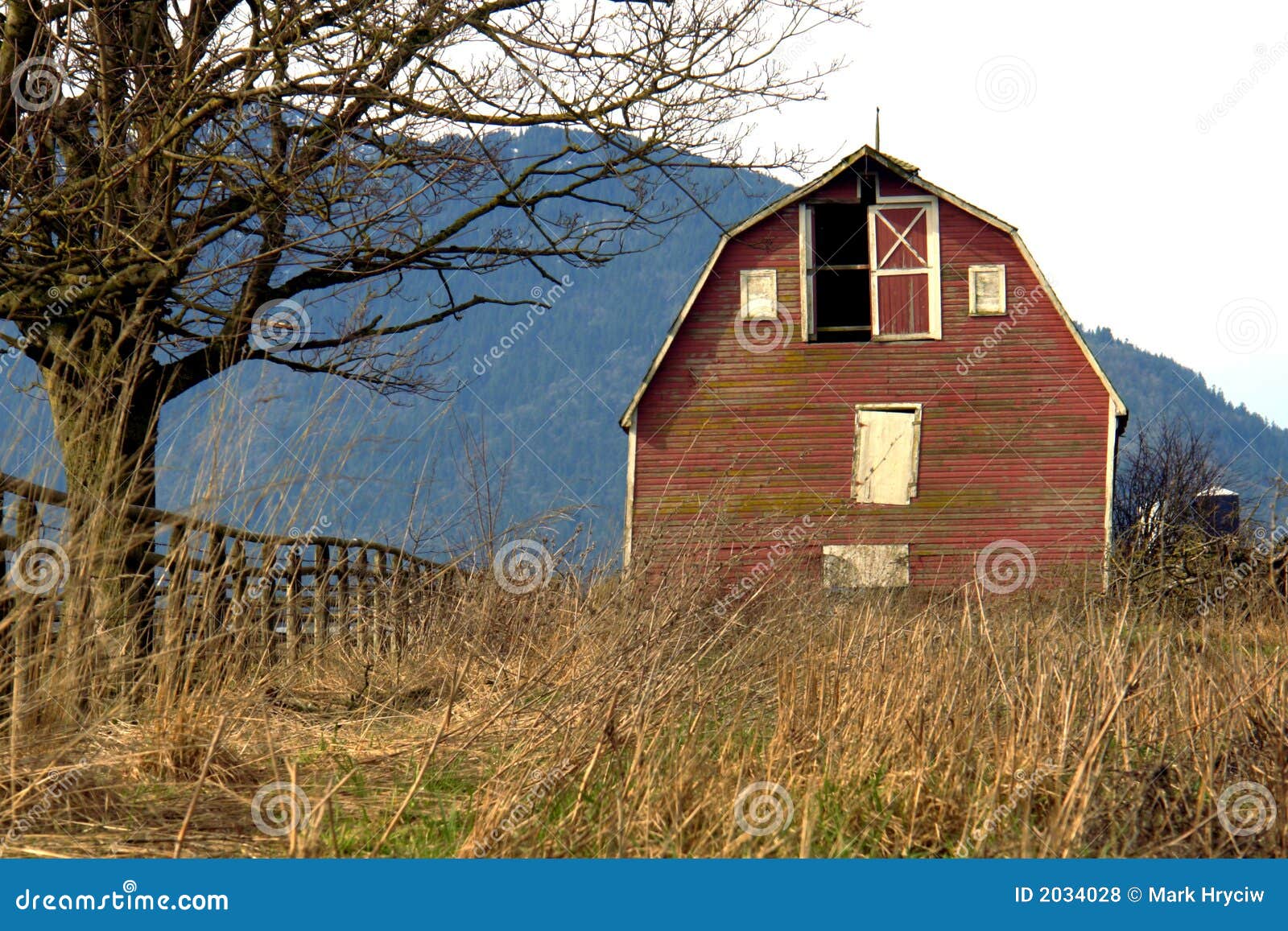 Old Red Barn stock photo. Image of antiquated, rest, country - 2034028